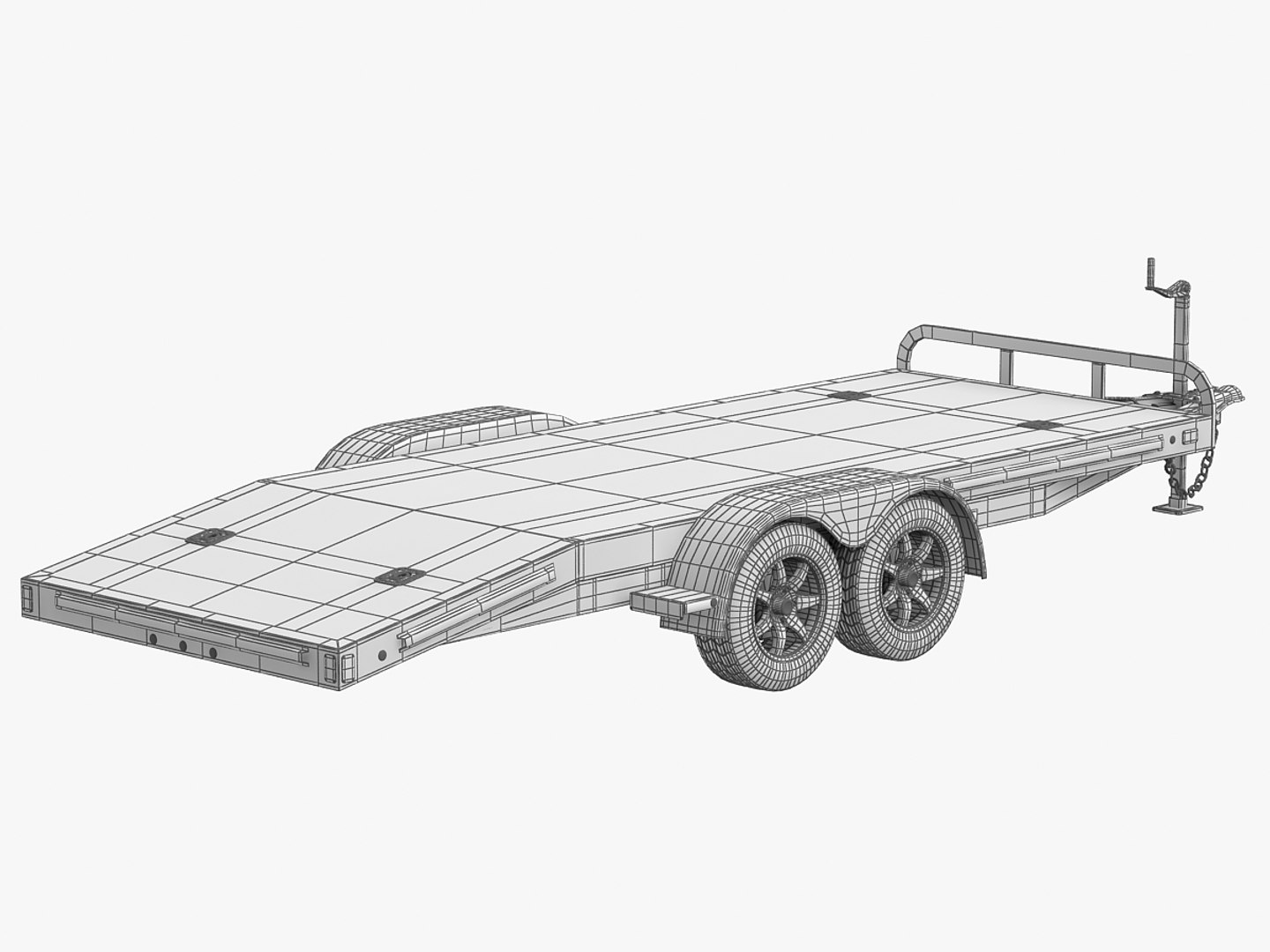 3D Model Car Trailer - TurboSquid 1377725