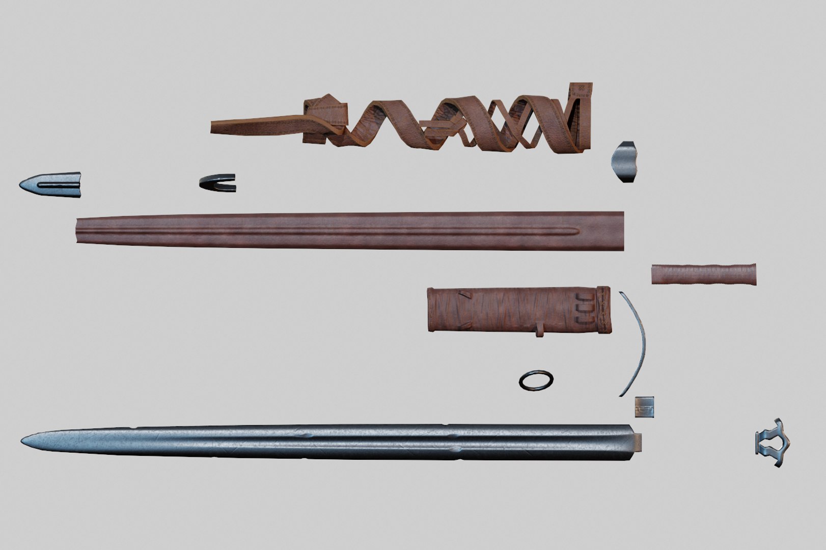 3D Old Sword Model - TurboSquid 2128565