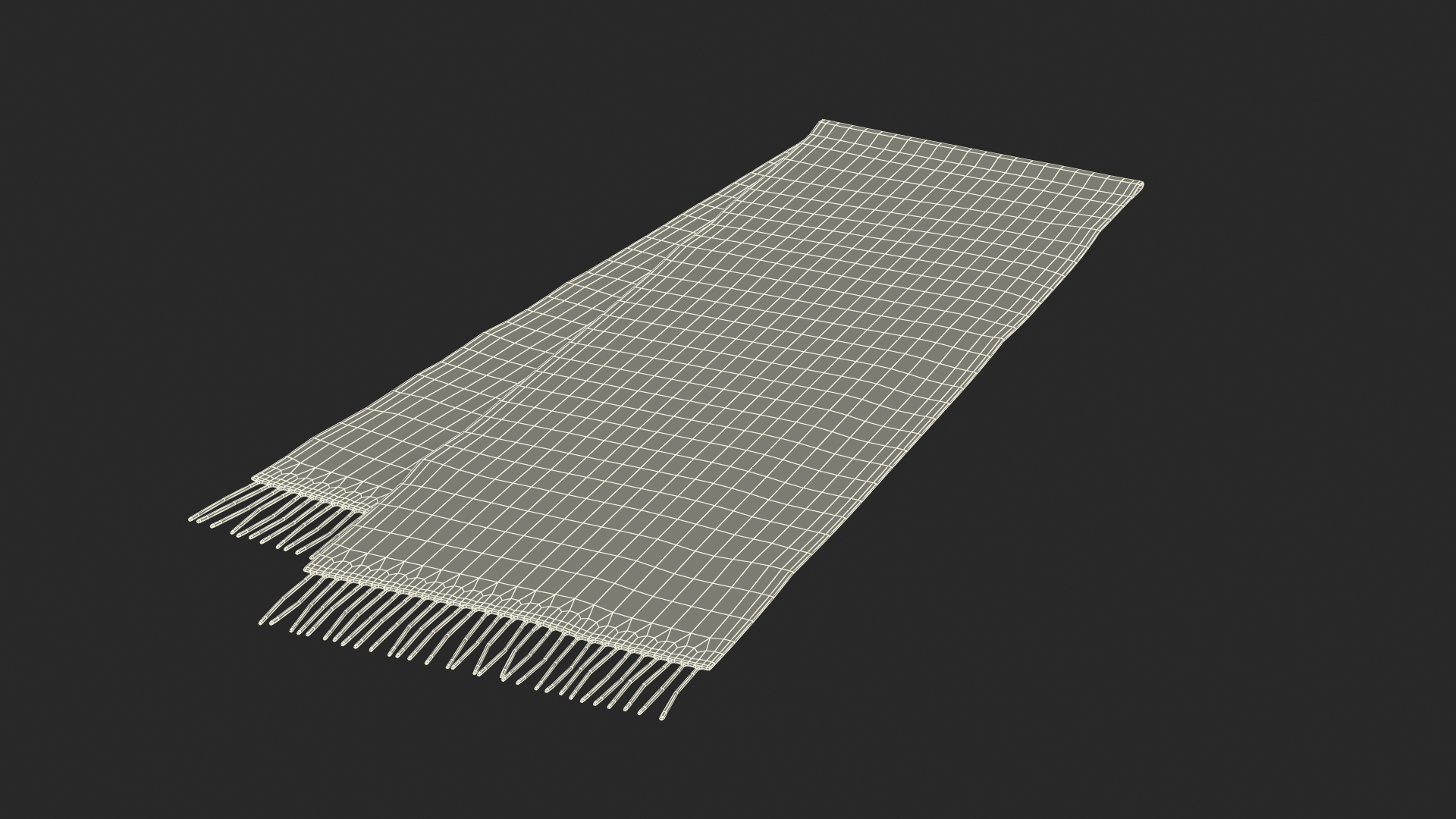 3D Red Scarf Folded In Half Model - TurboSquid 2113242