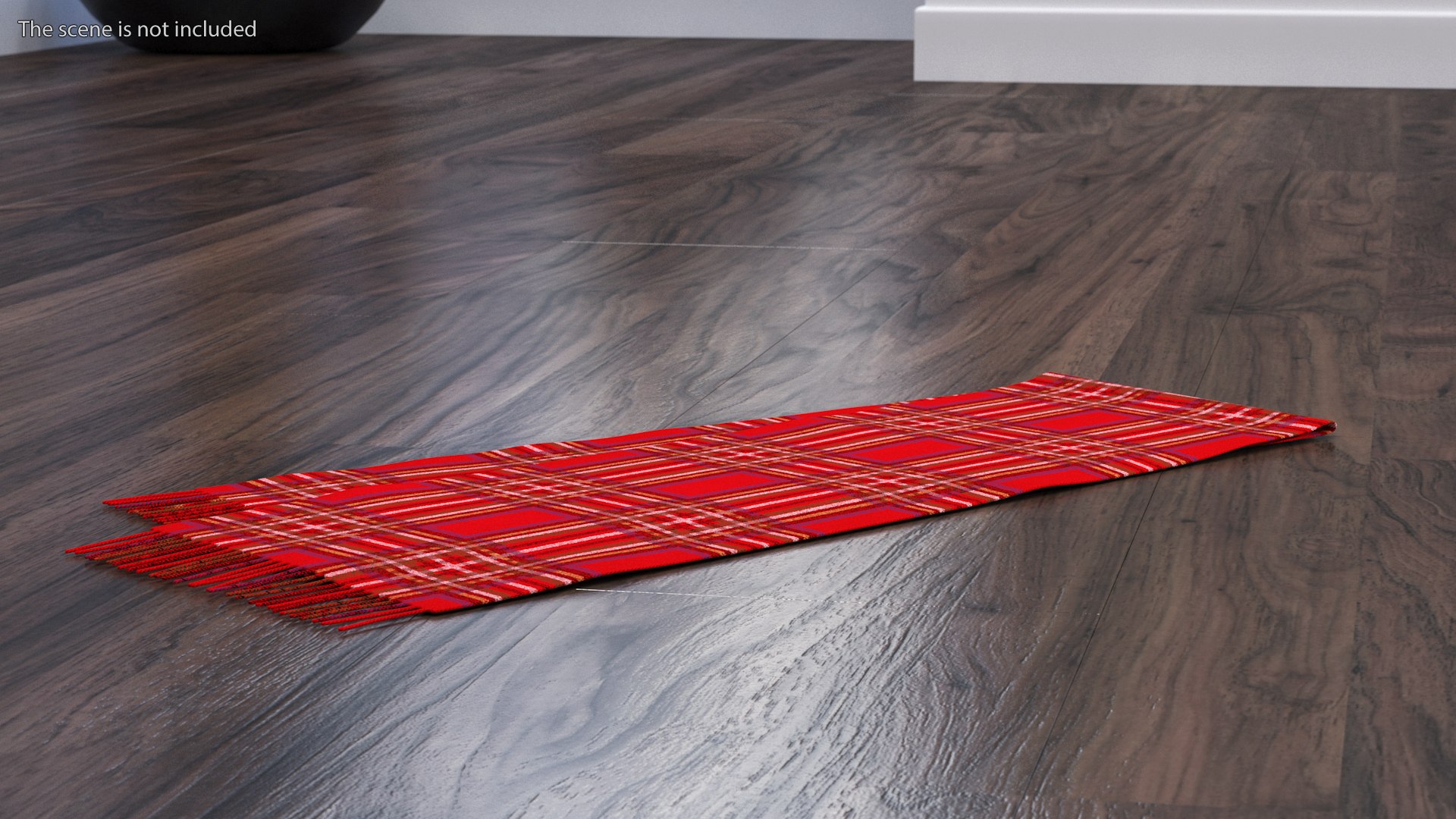3D Red Scarf Folded In Half Model - TurboSquid 2113242