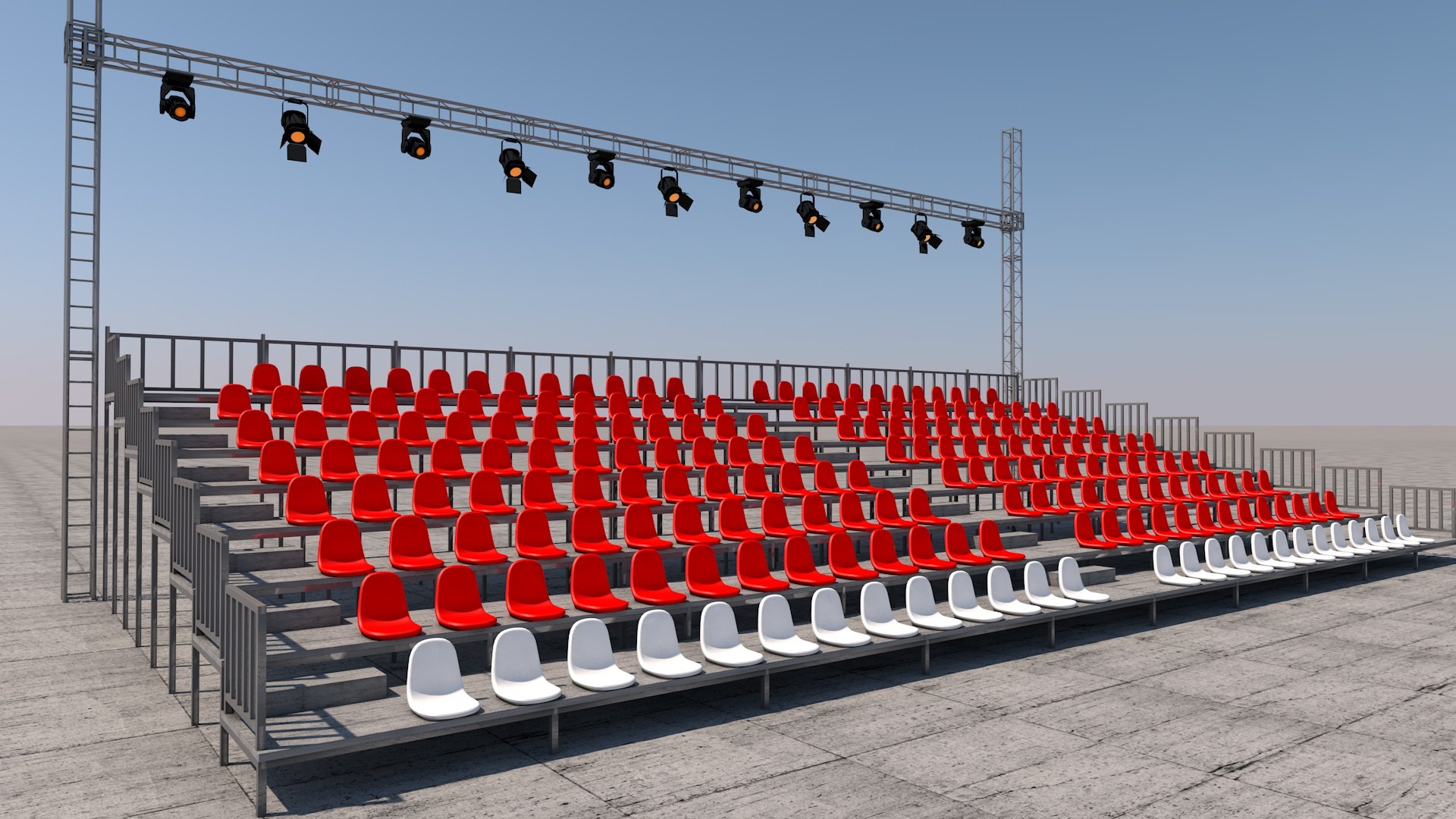3D Model Grandstand Seat - TurboSquid 1355588