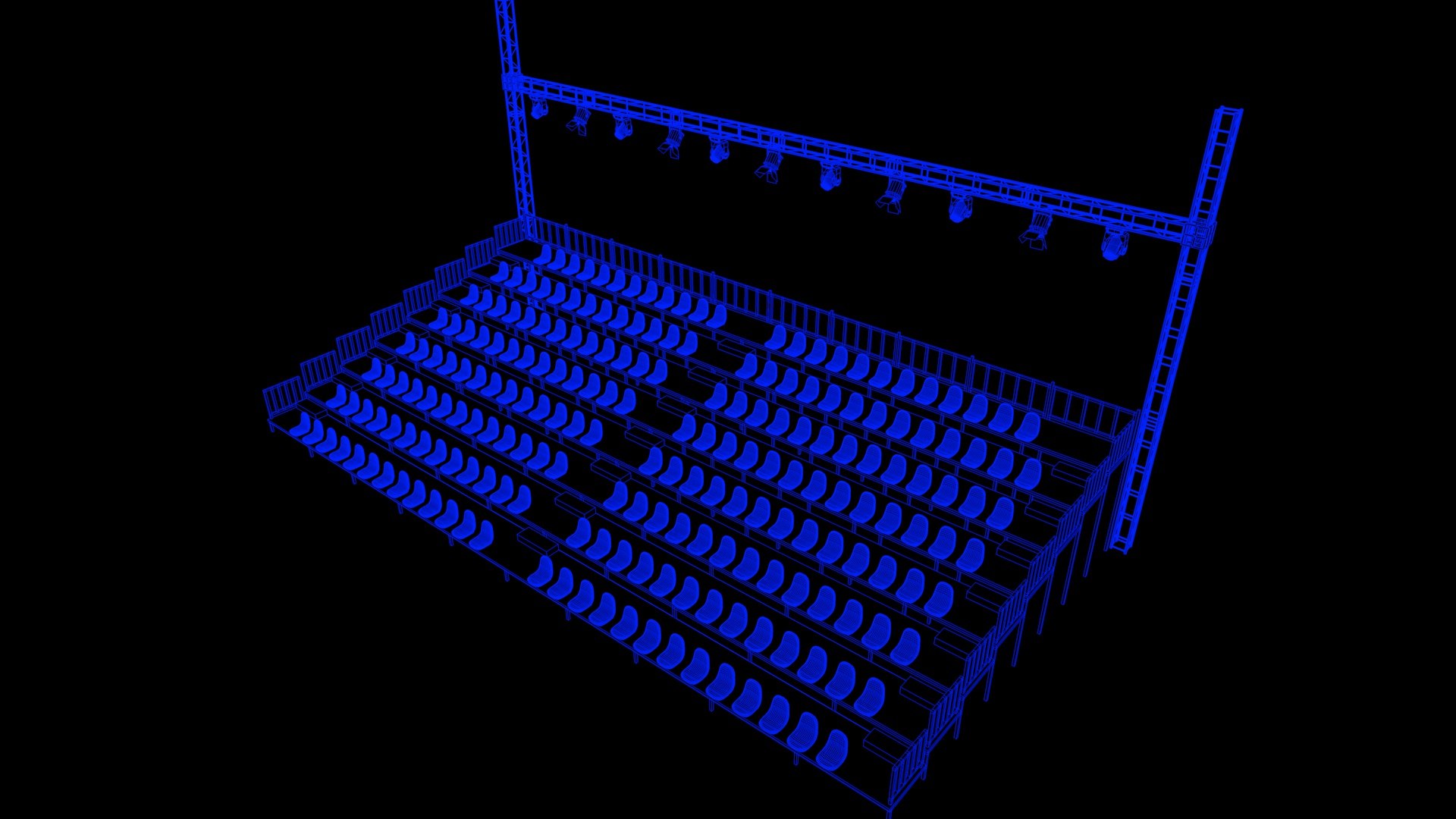 3D Model Grandstand Seat - TurboSquid 1355588