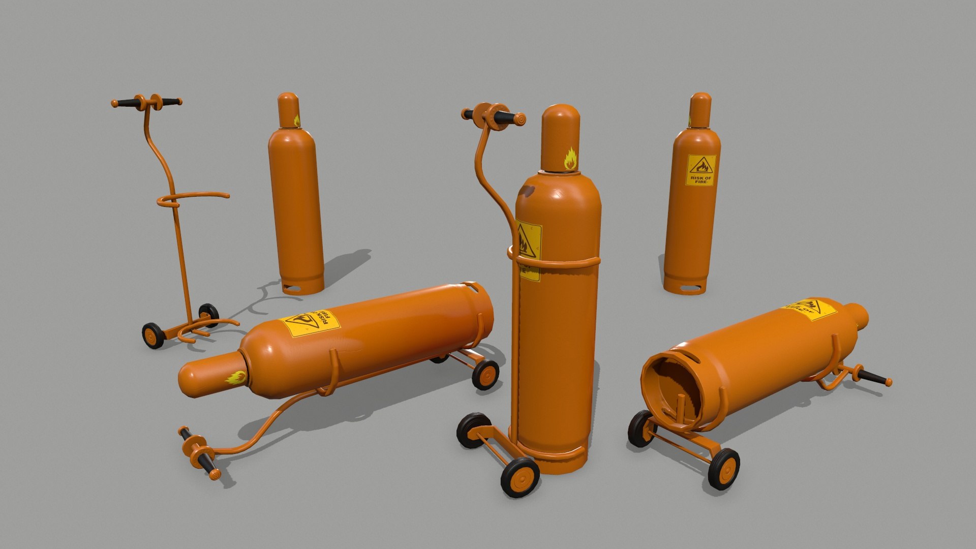 3D Model Gas Cylinder - TurboSquid 1525922