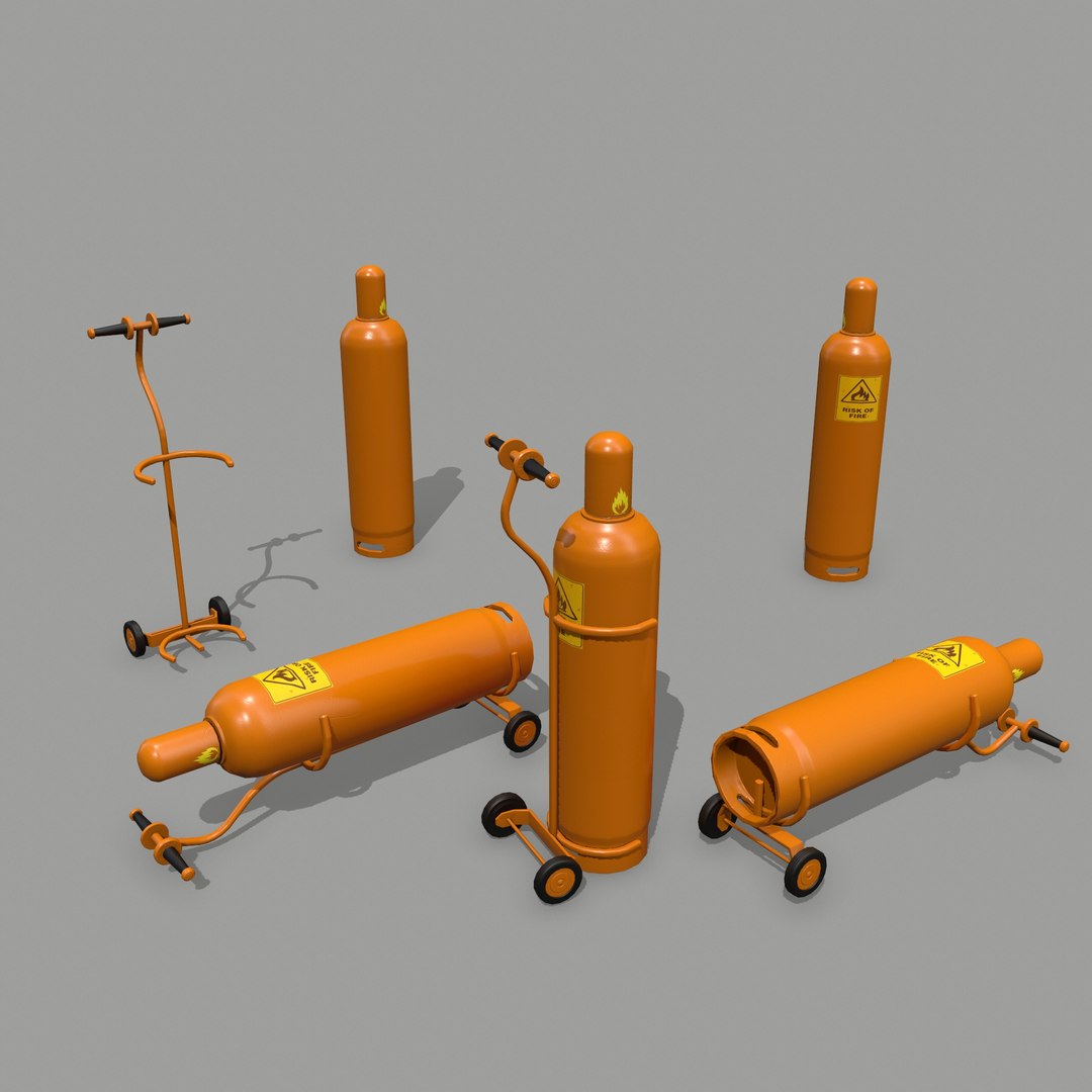 3D Model Gas Cylinder - TurboSquid 1525922