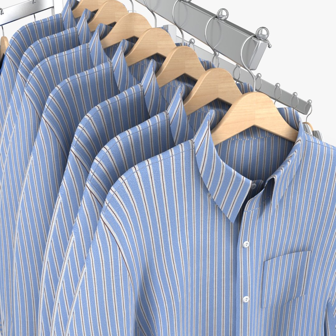 3d Model Dress Shirt Rack 1