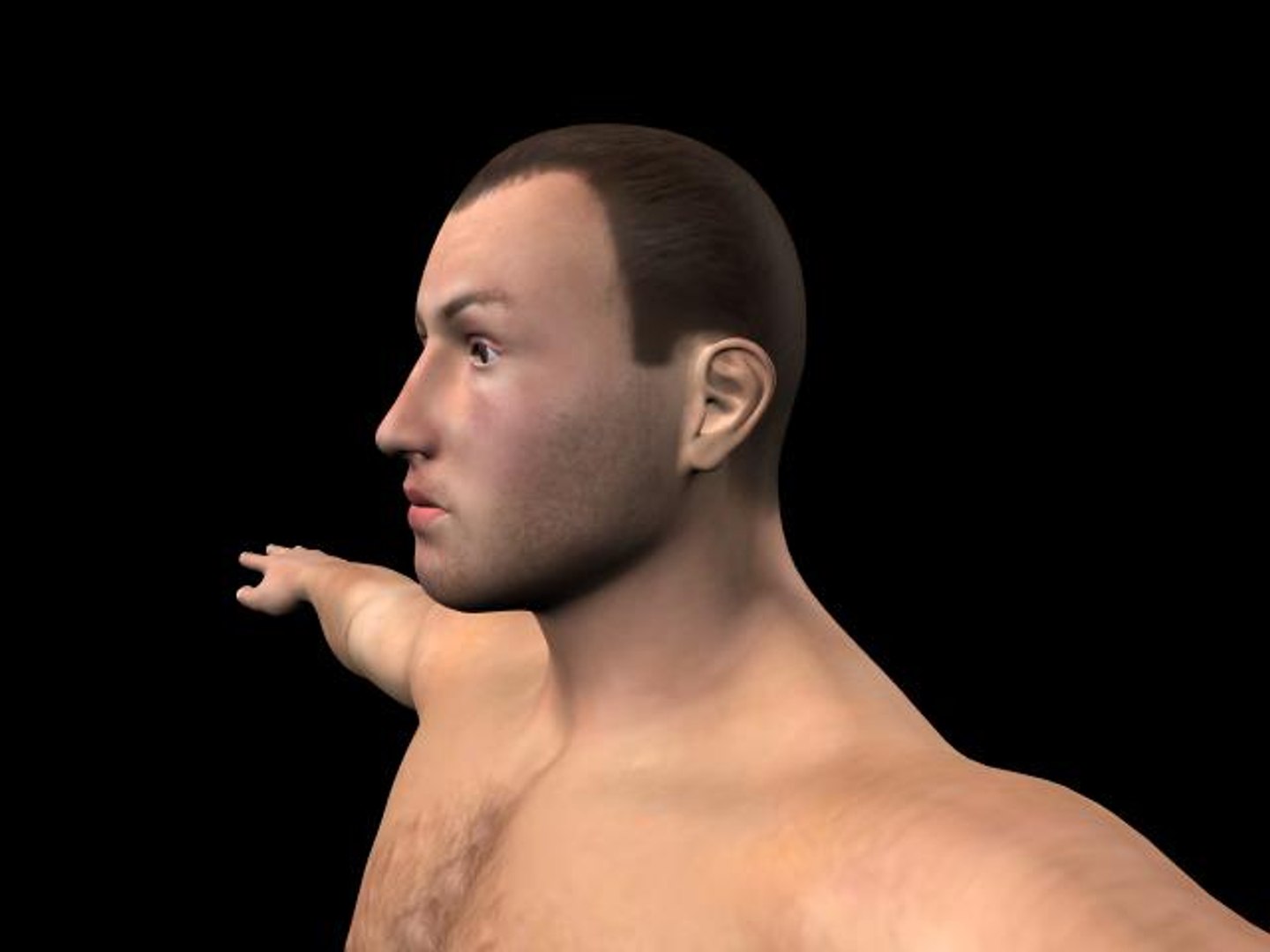 Realistic Man 3d Max