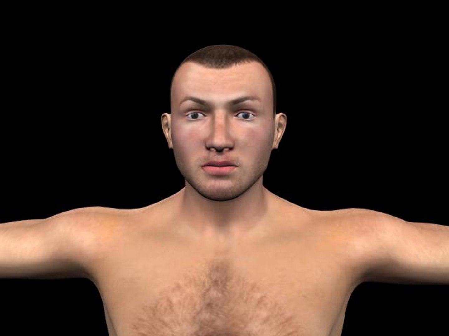 Realistic Man 3d Max