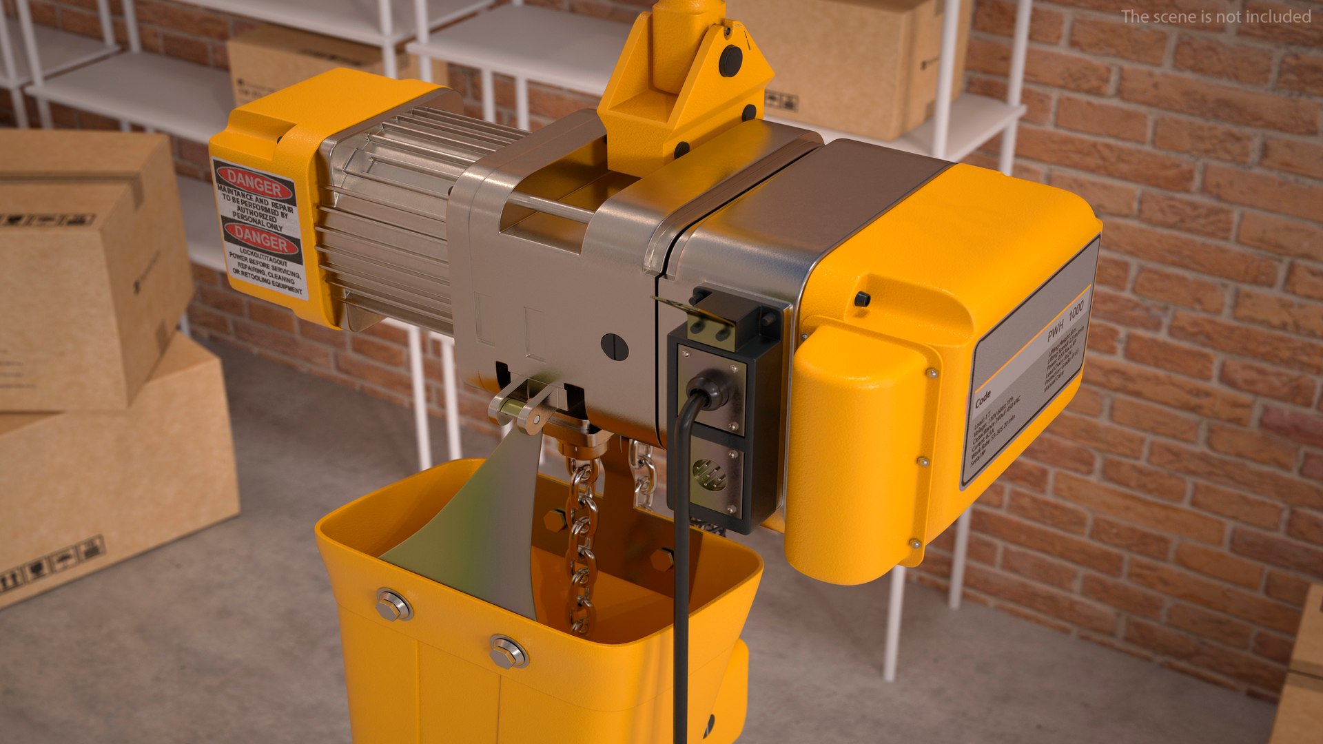 3D Electric Chain Hoist 1T - TurboSquid 1723322