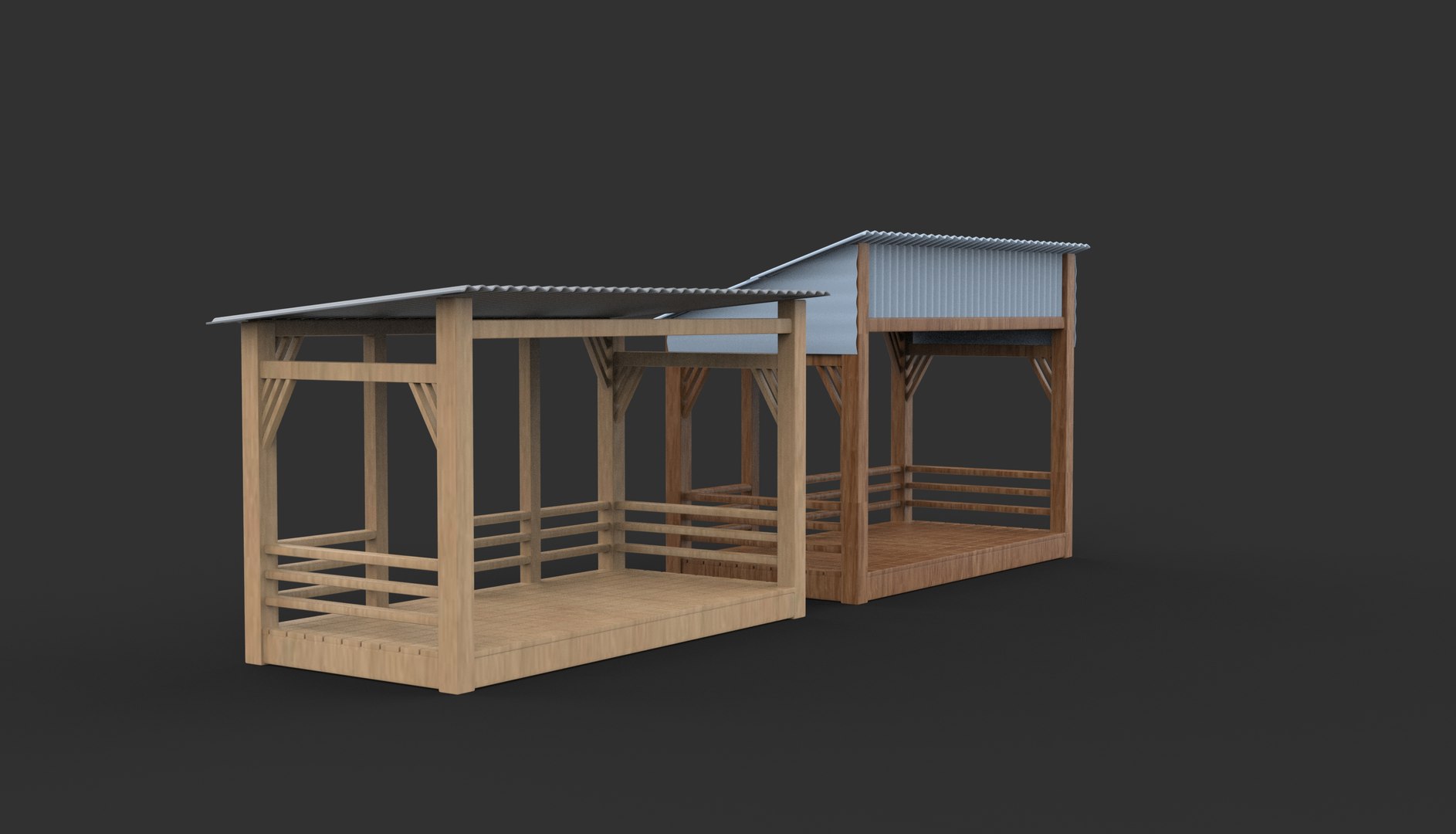 Wooden Veranda 3D Model 3D - TurboSquid 2411225