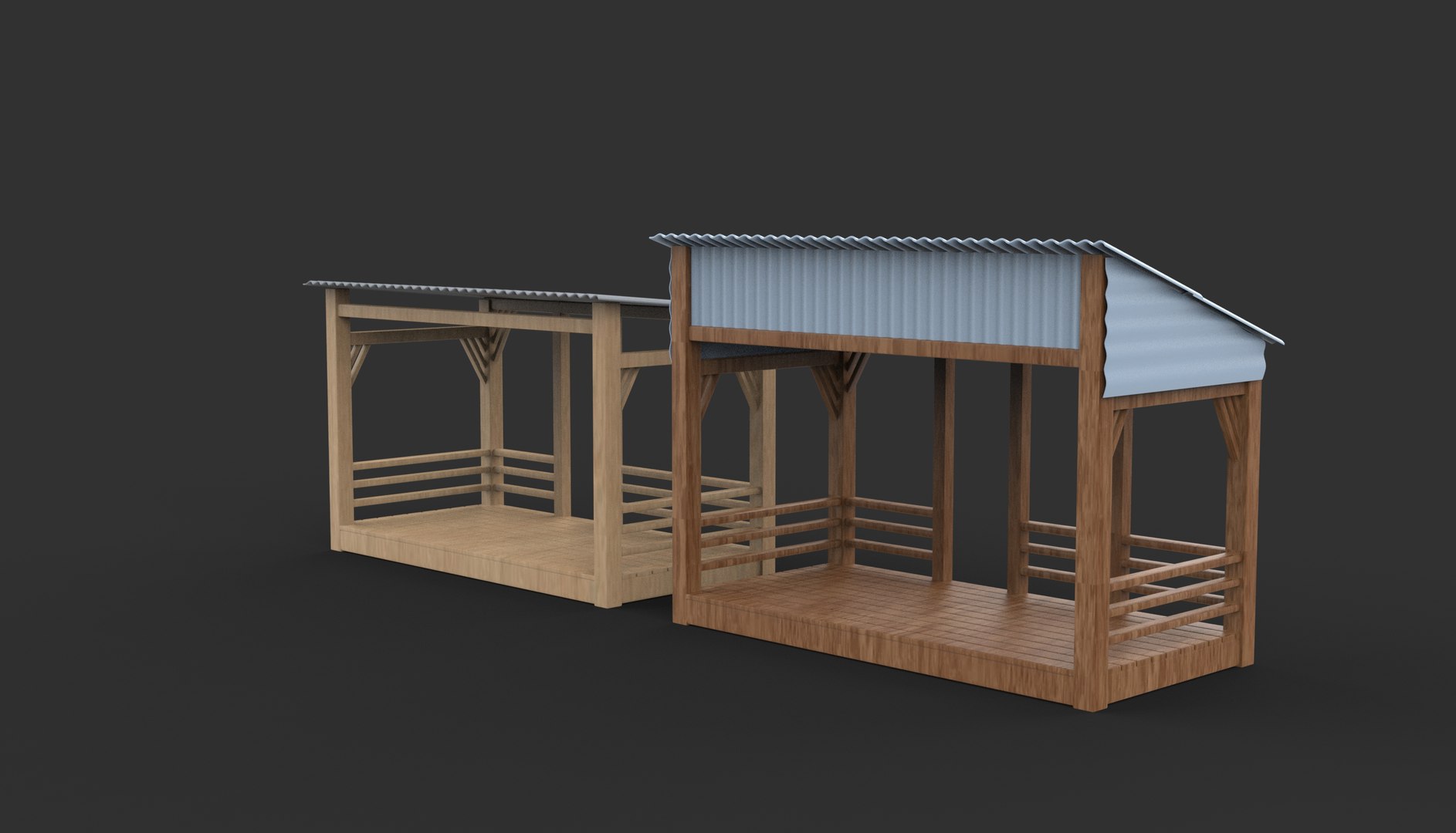 Wooden Veranda 3D Model 3D - TurboSquid 2411225