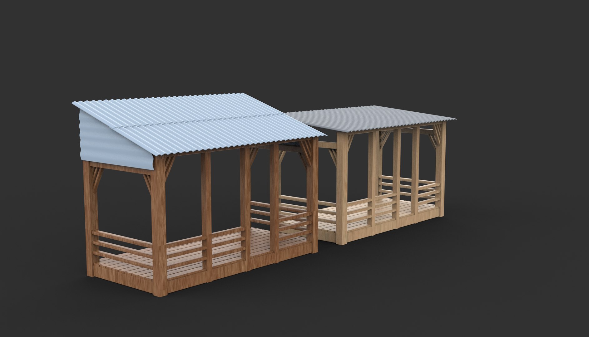 Wooden Veranda 3D Model 3D - TurboSquid 2411225