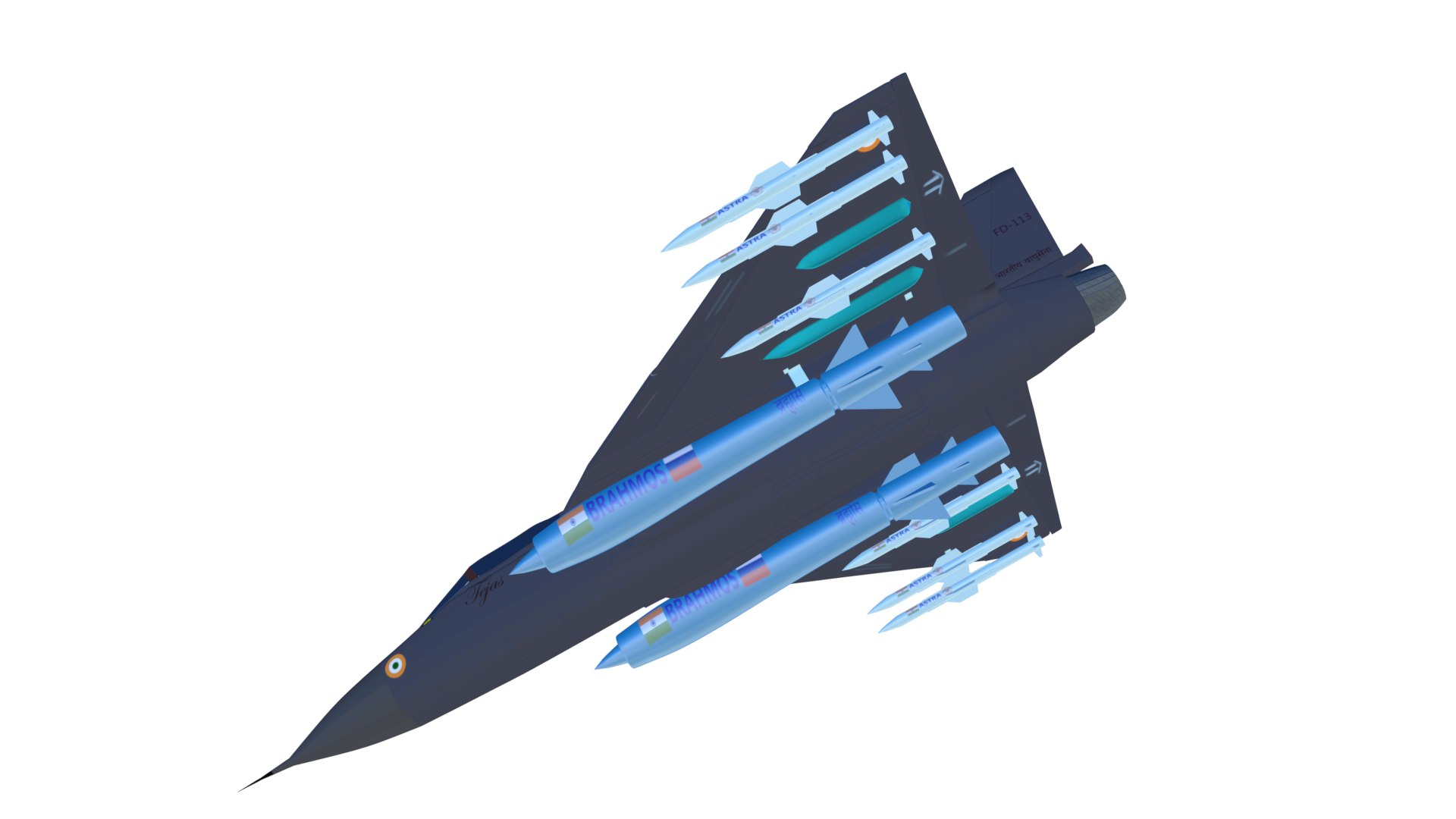 Hal Tejas Fighter 3D Model - TurboSquid 1450350