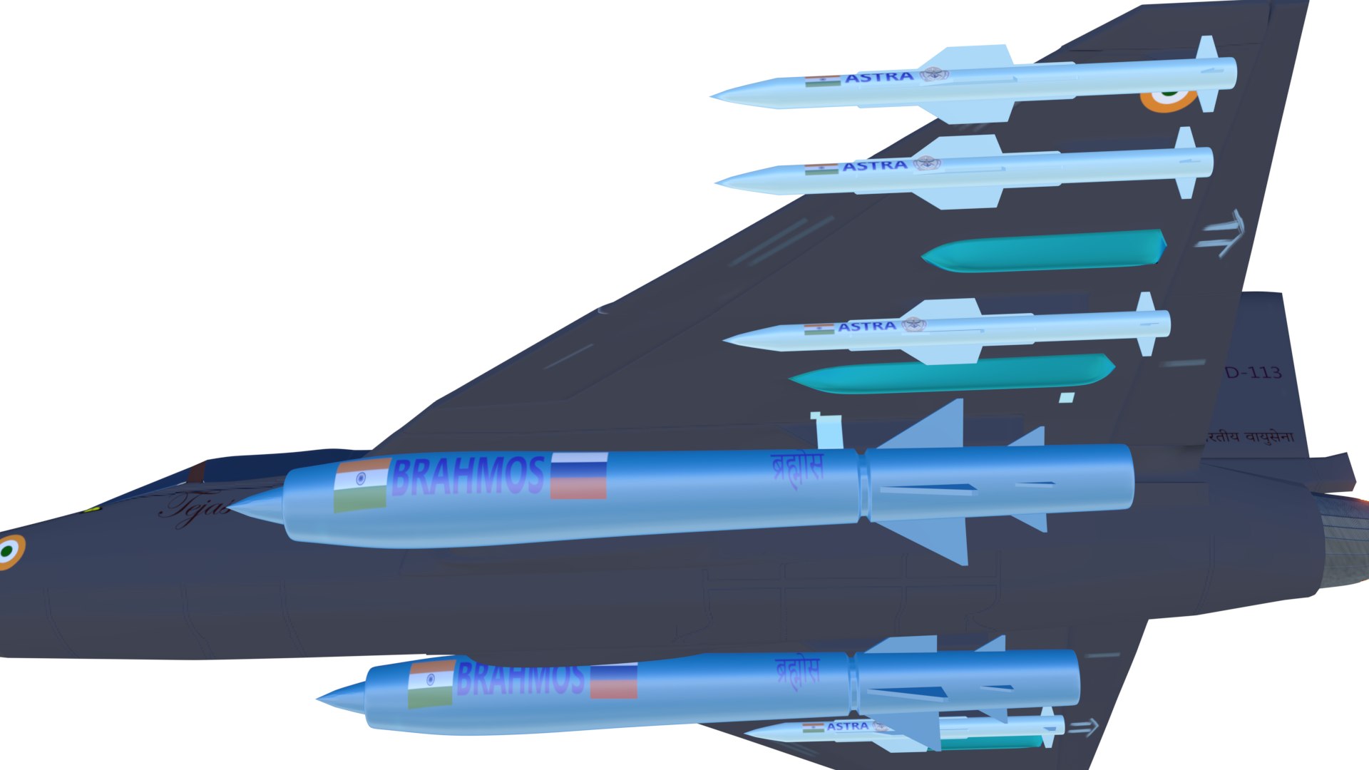 Hal Tejas Fighter 3D Model - TurboSquid 1450350