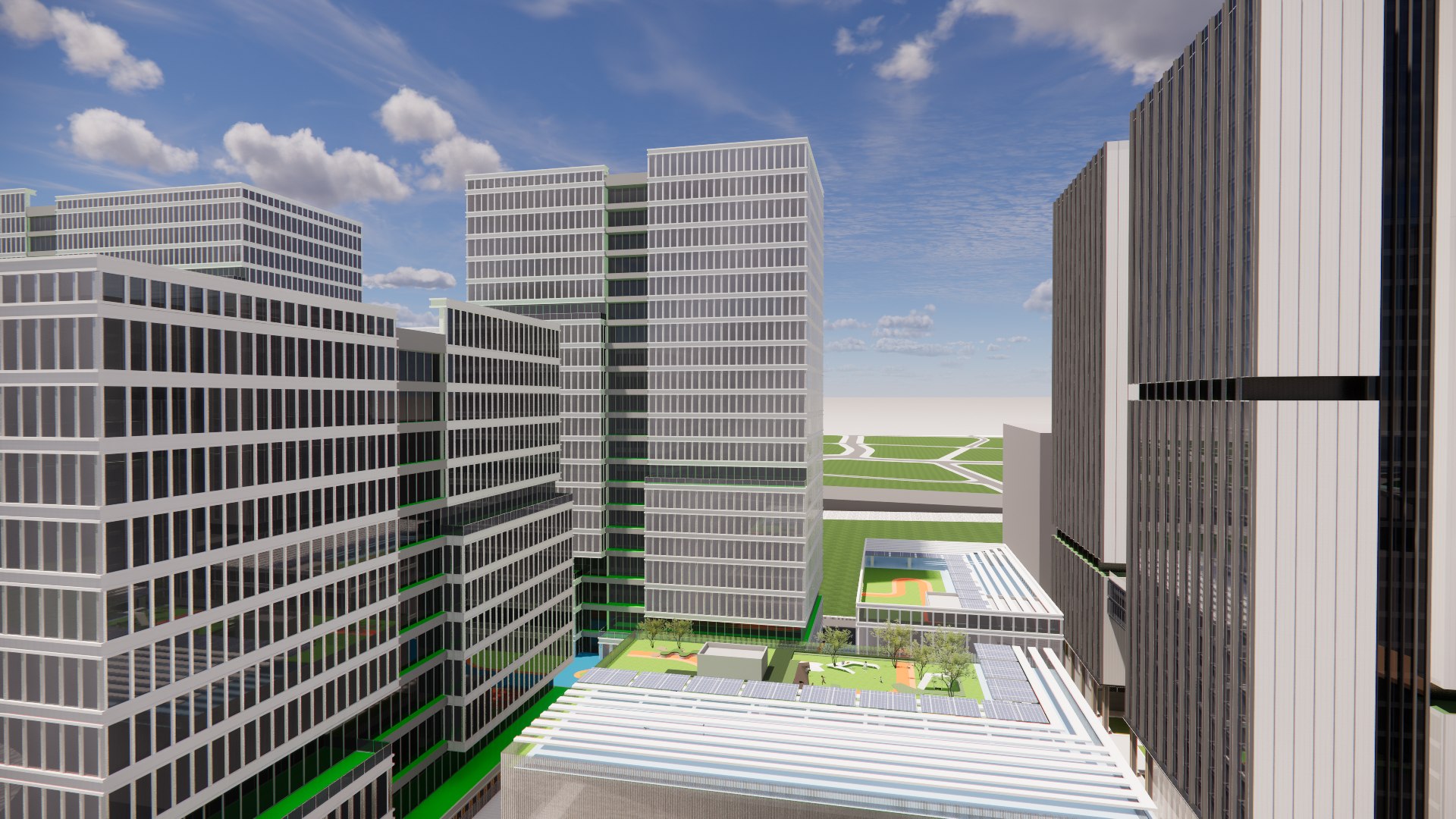 Modern City Block -A6 3D Model - TurboSquid 2379733