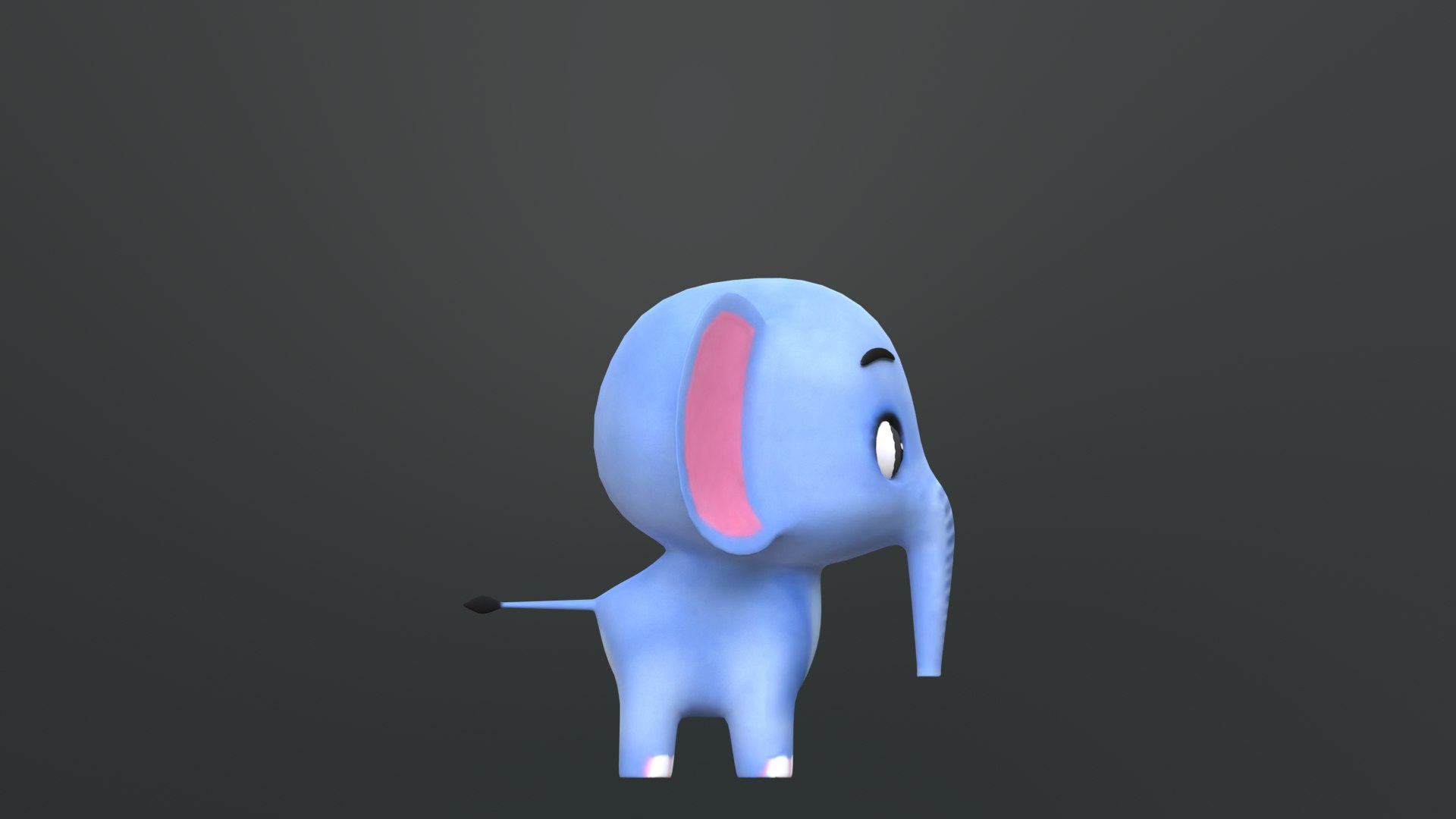 Cartoon Baby Elephant Character 3D - TurboSquid 2221106
