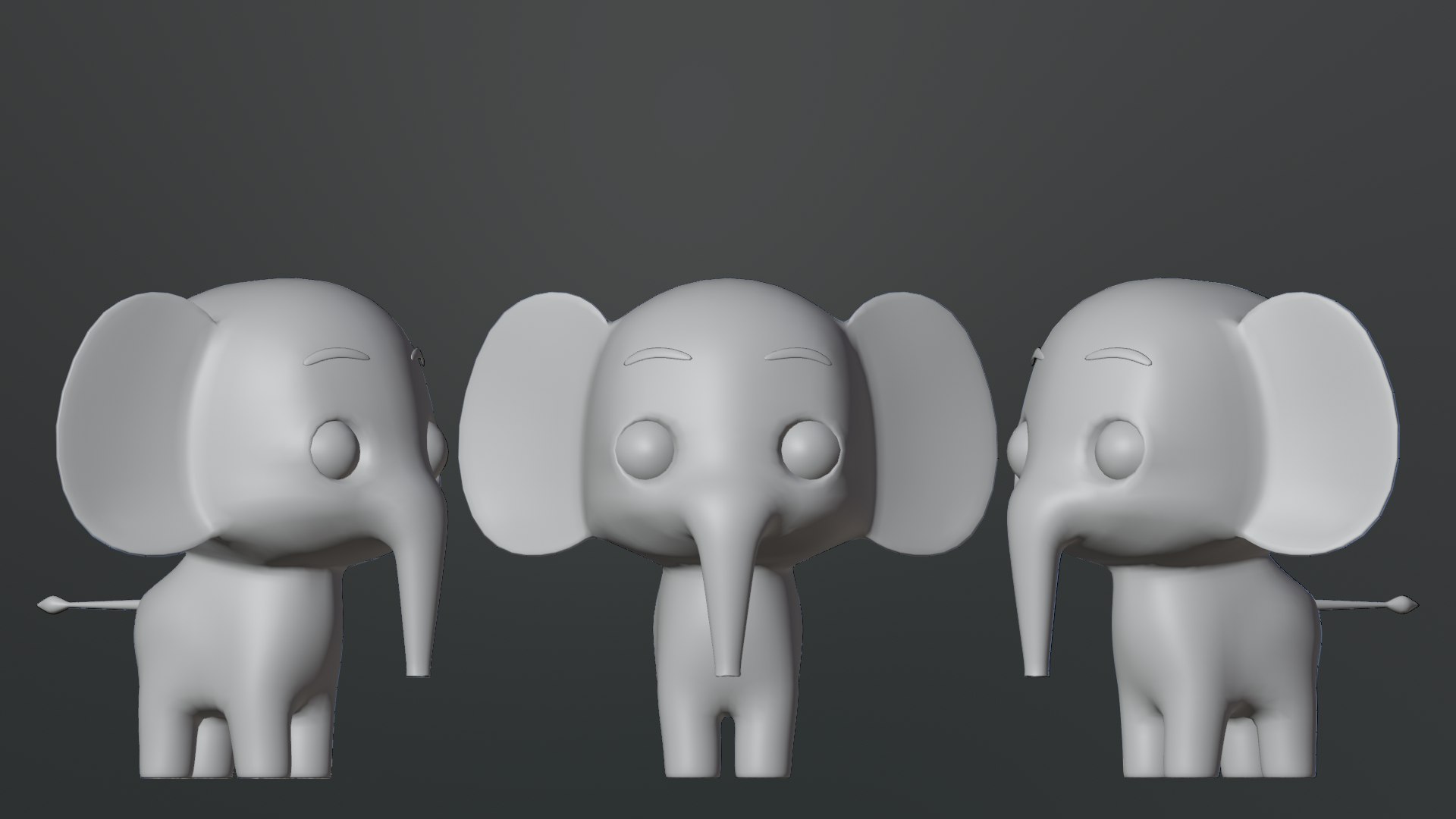 Cartoon Baby Elephant Character 3D - TurboSquid 2221106