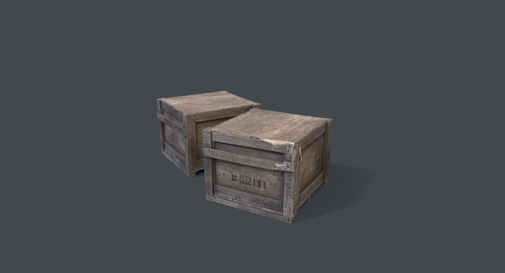 Broken Crate Bullet Holes Model - TurboSquid 1372952