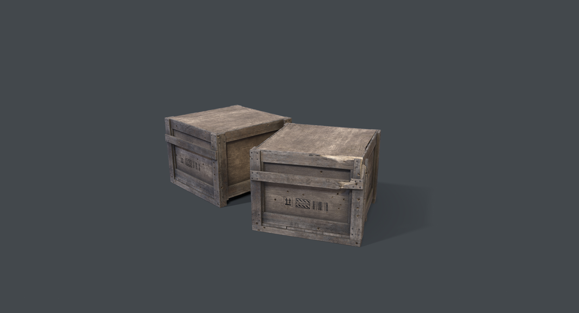 Broken Crate Bullet Holes Model - TurboSquid 1372952