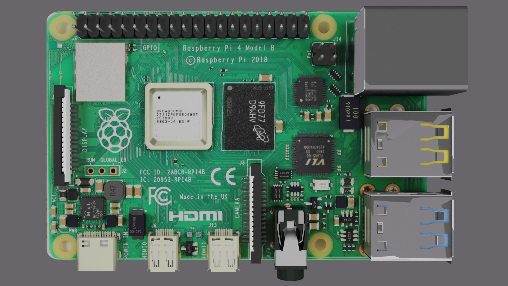 3D Model Single Raspberry Pi 4 - TurboSquid 1423761