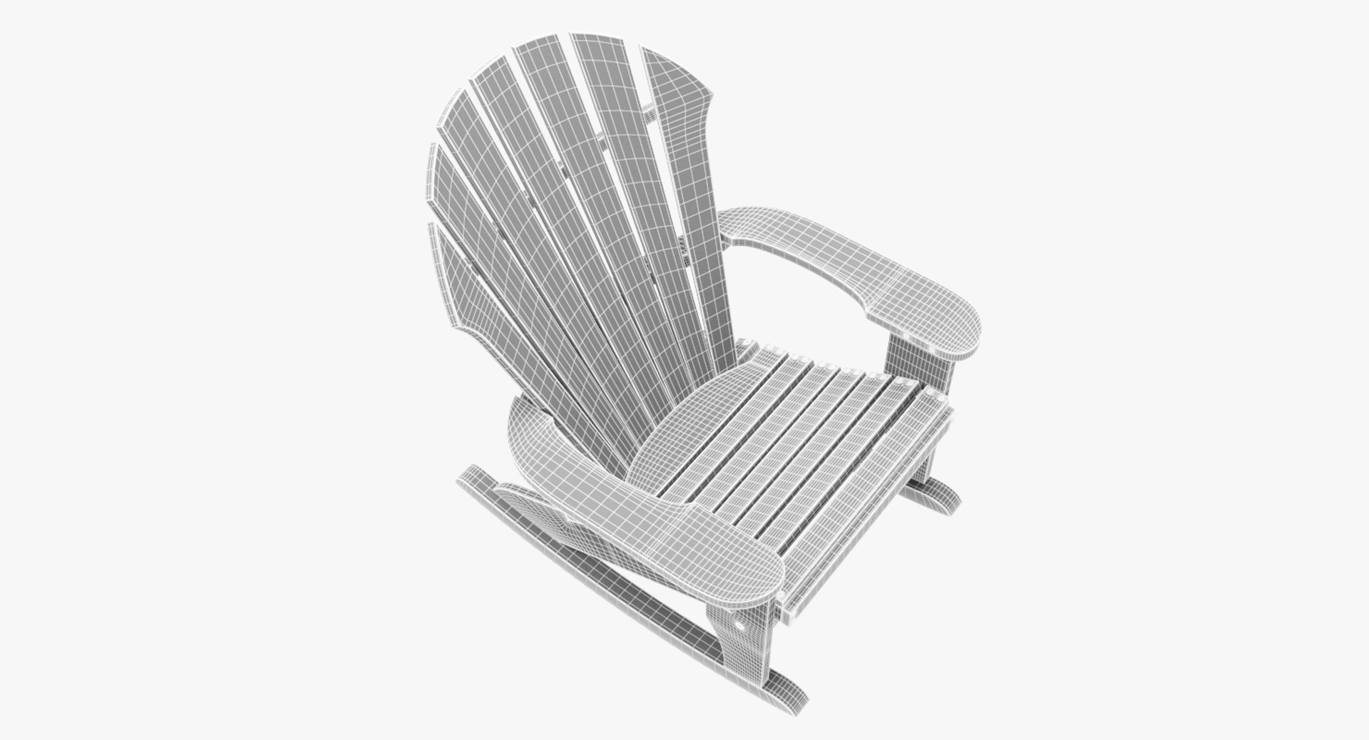3d Model Of Chair Rocker Atlantic