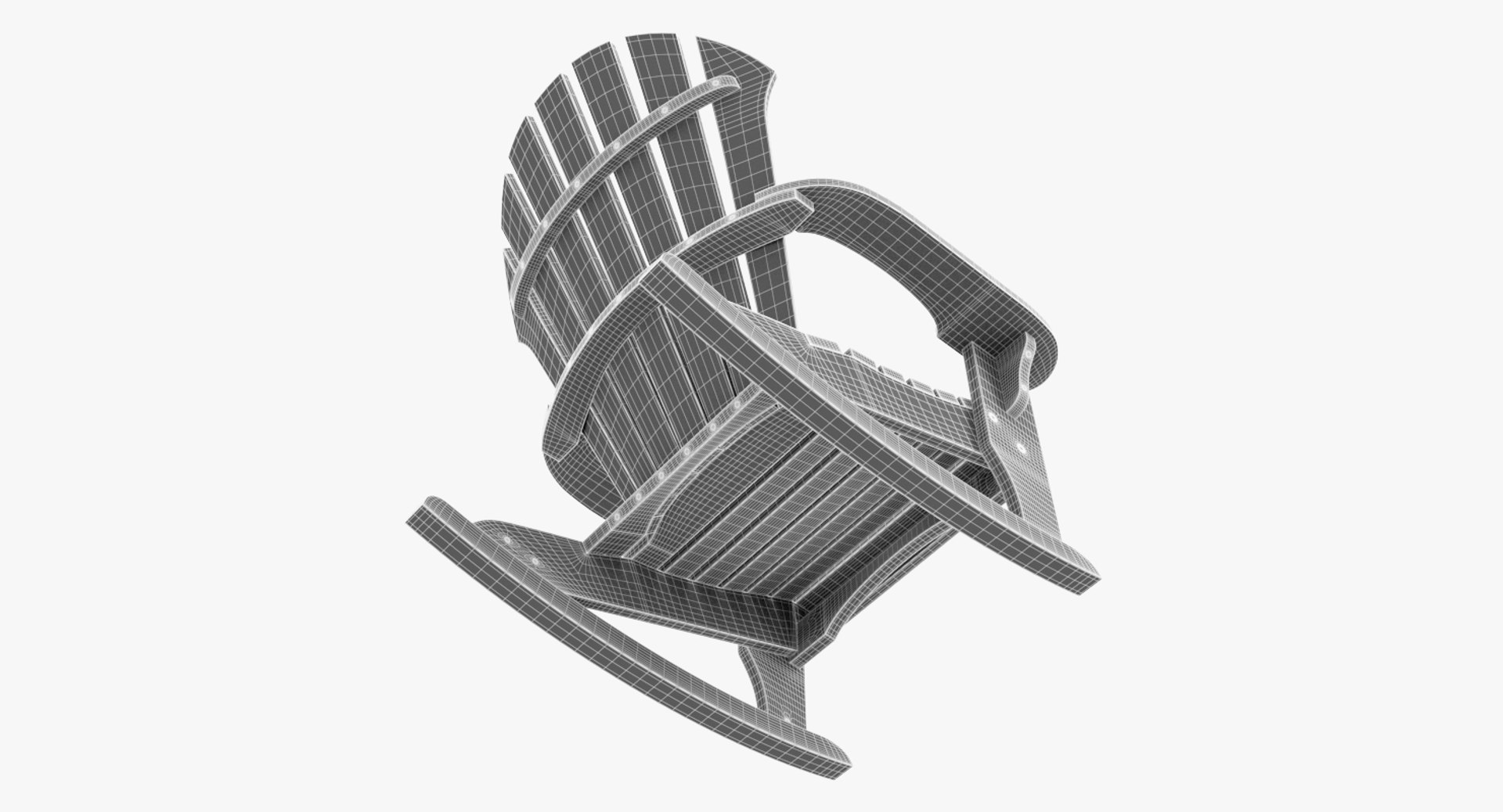 3d Model Of Chair Rocker Atlantic