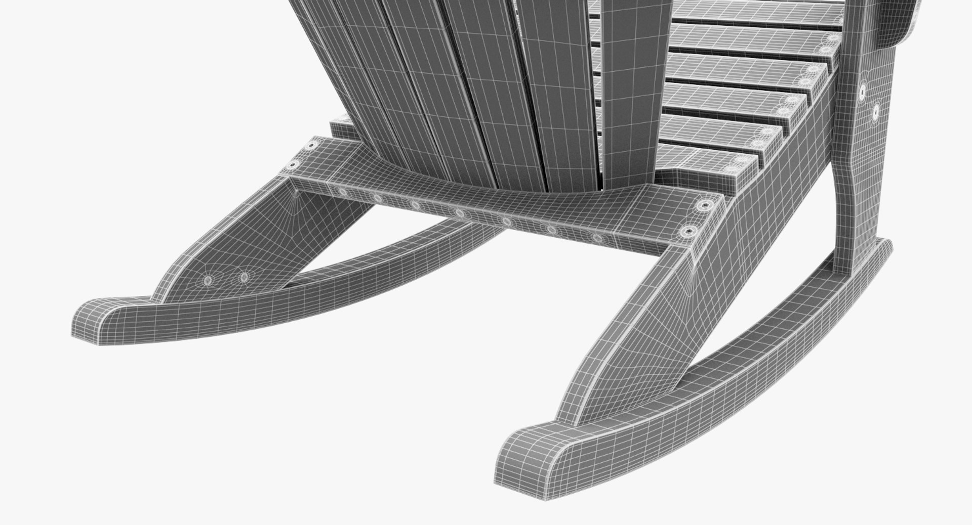 3d Model Of Chair Rocker Atlantic
