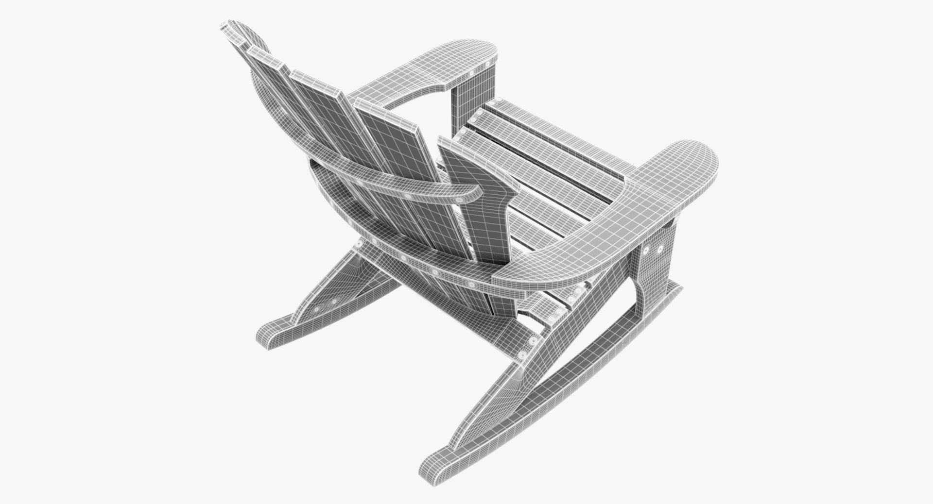 3d Model Of Chair Rocker Atlantic