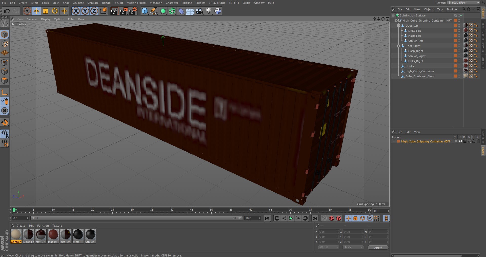 3D model High Cube Shipping Container 40FT - TurboSquid 2144468