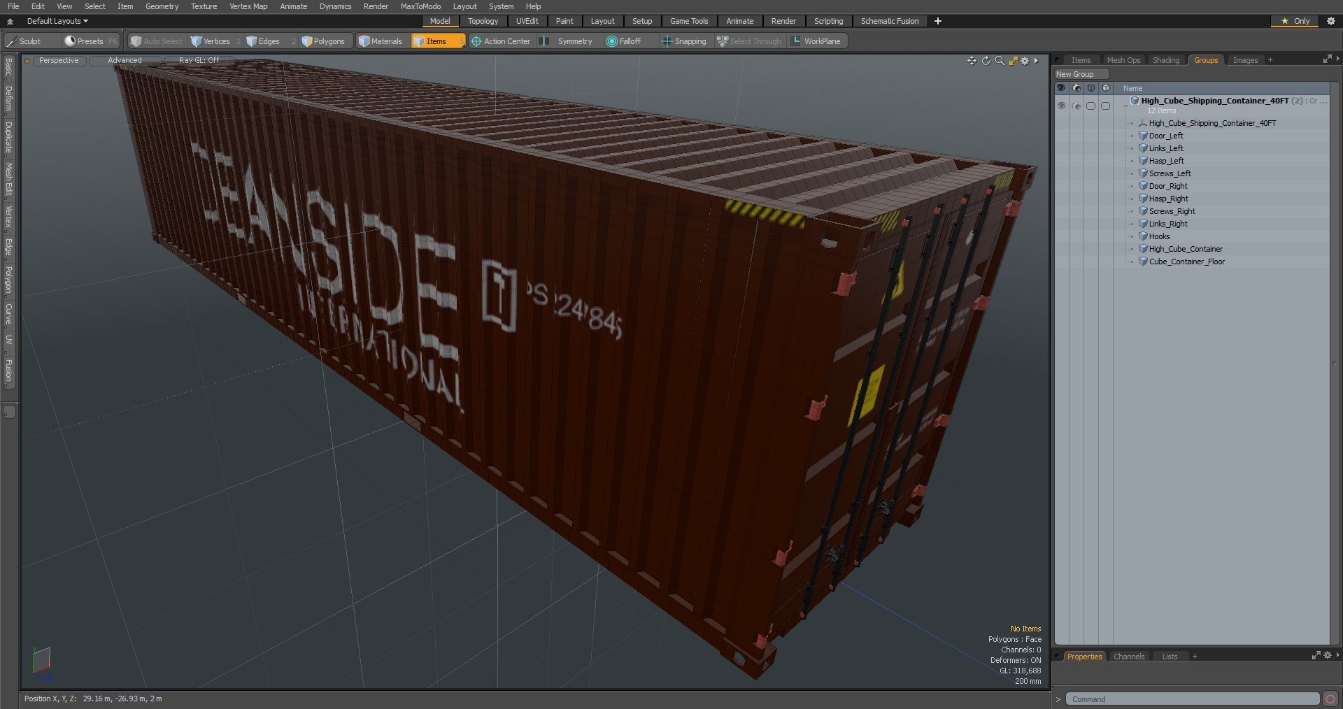3D model High Cube Shipping Container 40FT - TurboSquid 2144468