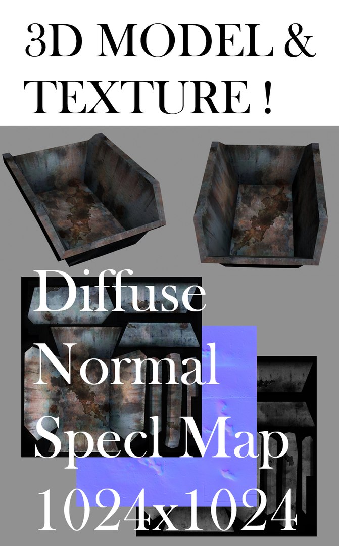 Bin Waste Garbage 3d Model