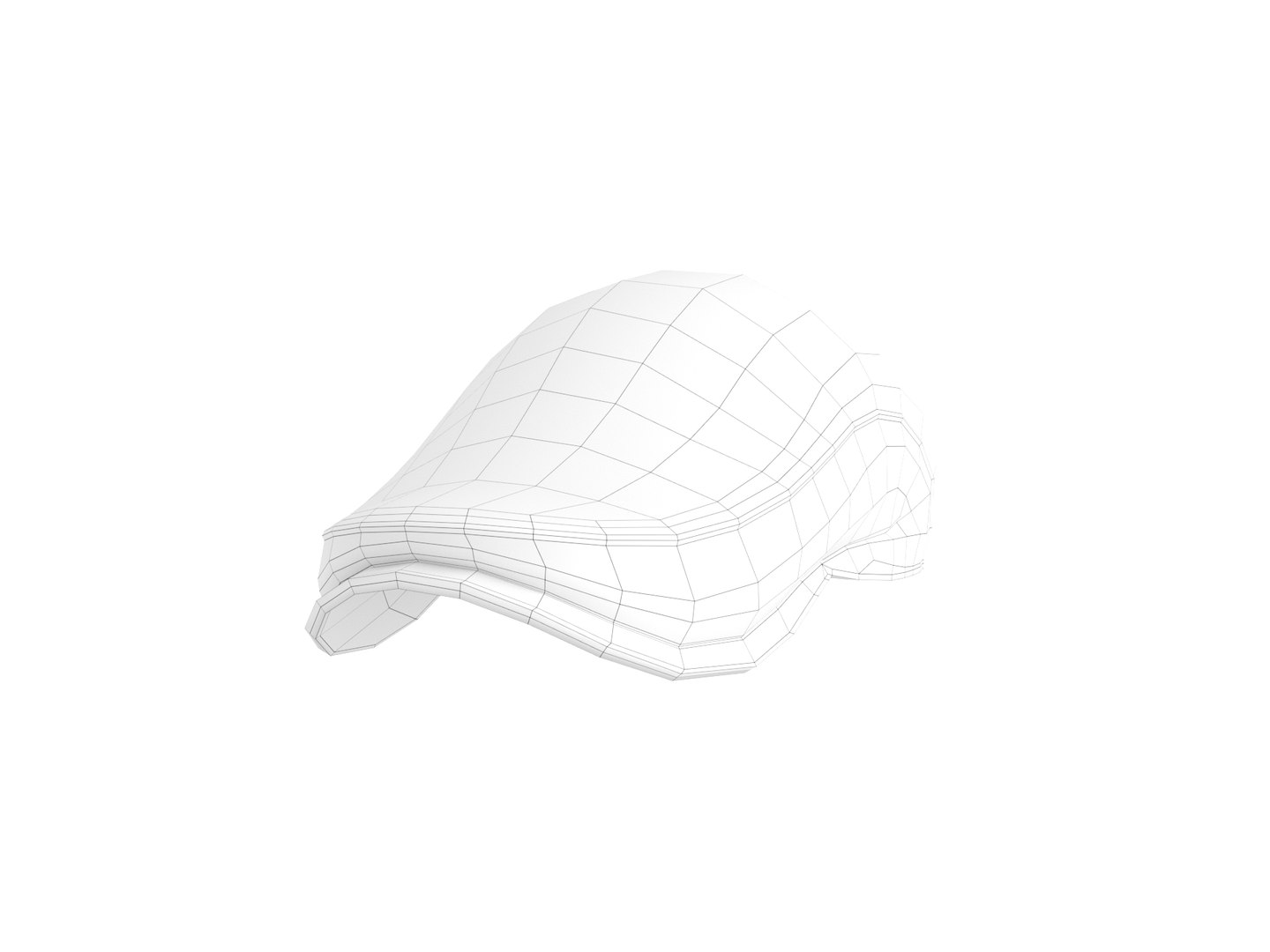 3D Leather Flat Cap Model - TurboSquid 1812448