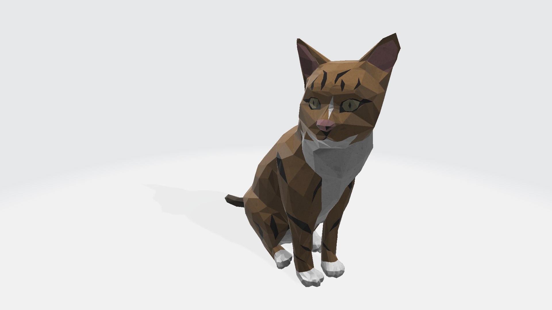 Cat - Low Poly 3D Model - TurboSquid 2291777