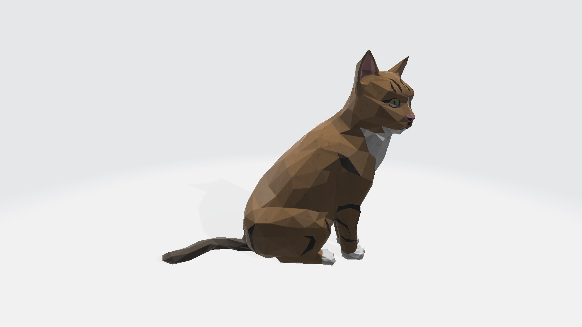 Cat - Low Poly 3D Model - TurboSquid 2291777