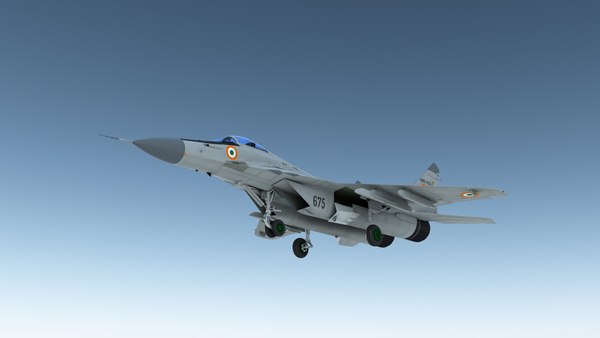 modelo 3d Avión de combate multifunción MiG 29K Armada de la India ...