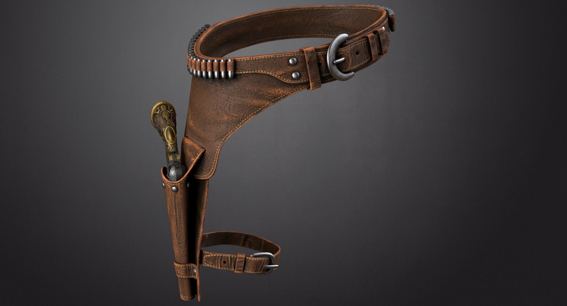 holster revolver 3d model