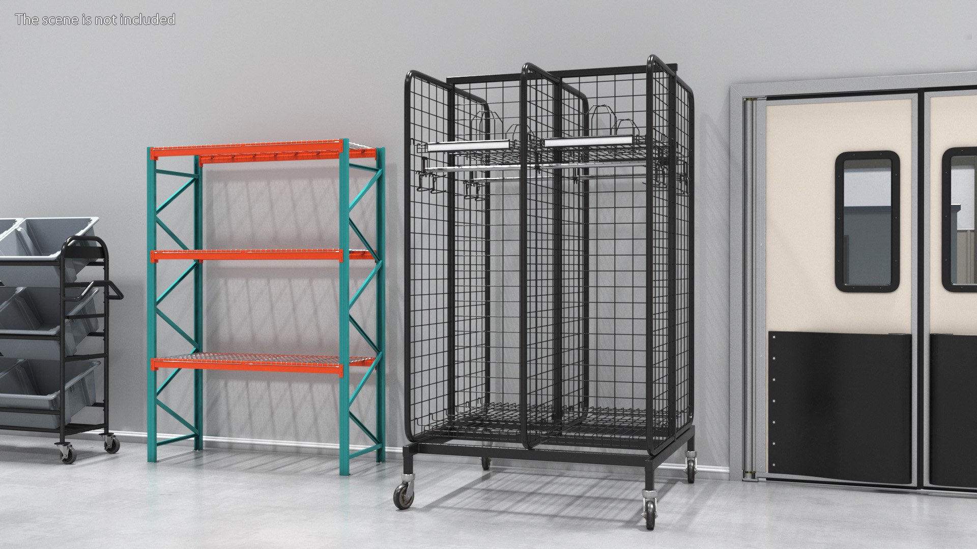 Military Wheeled Lockers Black 3D Model - TurboSquid 2386091