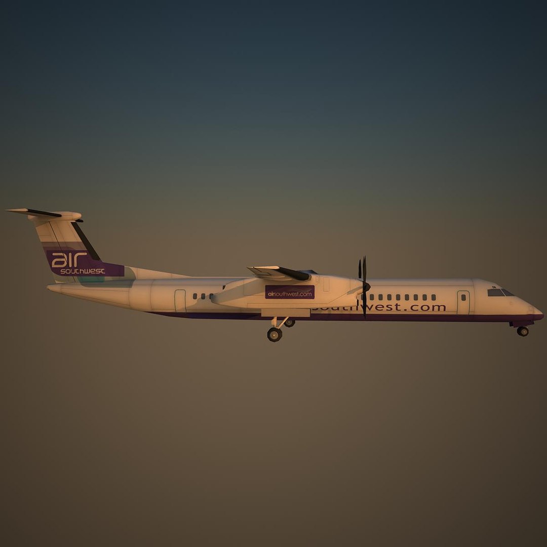 3d Model Bombardier Dash 8 Q400