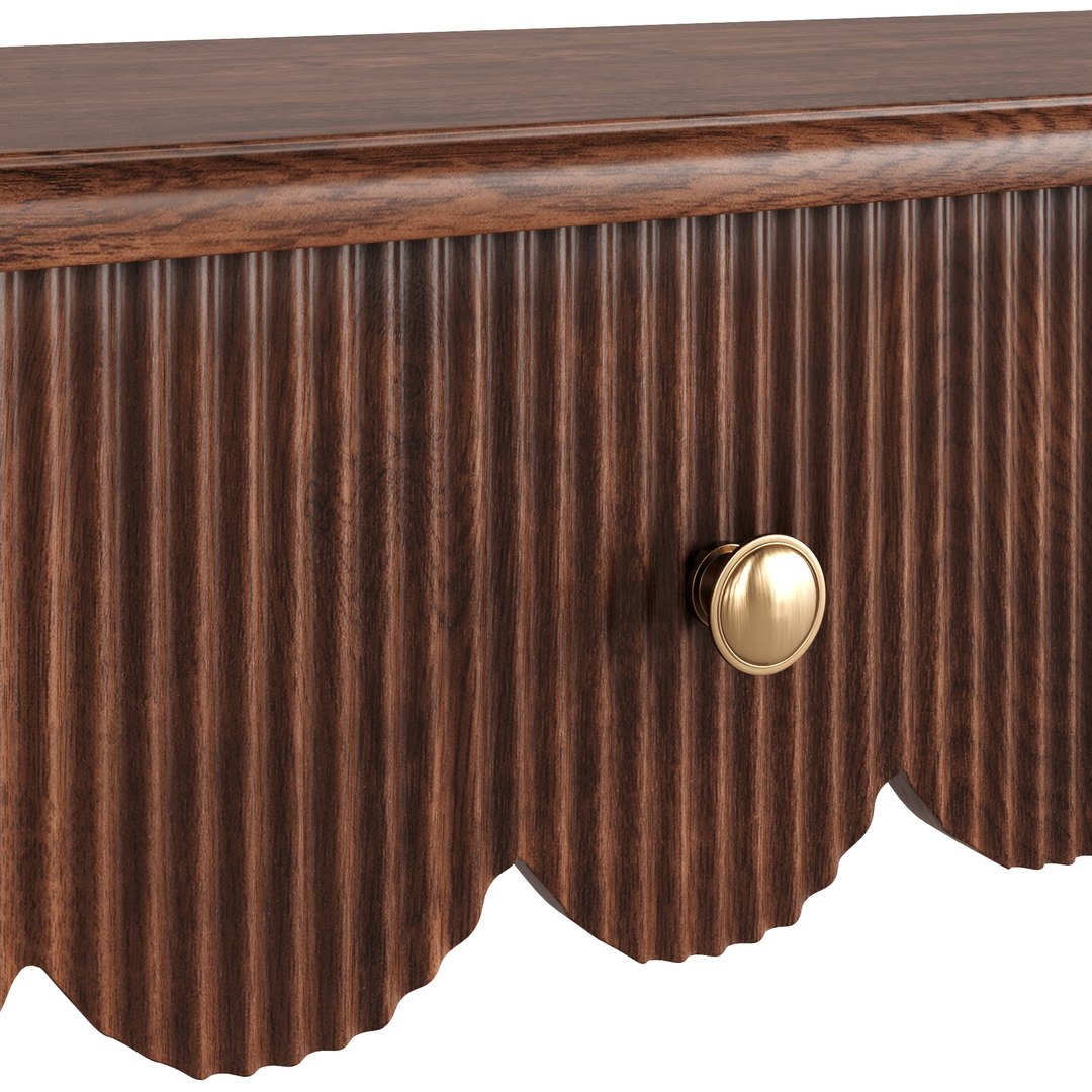 Litfad - Live Edge Console Table With 1 Drawer 3D - TurboSquid 2421961