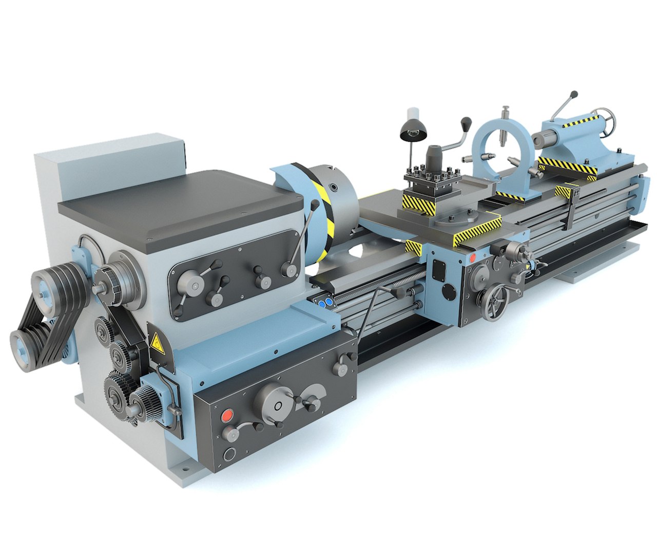 3D Model 1M63 Lathe Machine - Industrial Machine Tool - TurboSquid 1809411