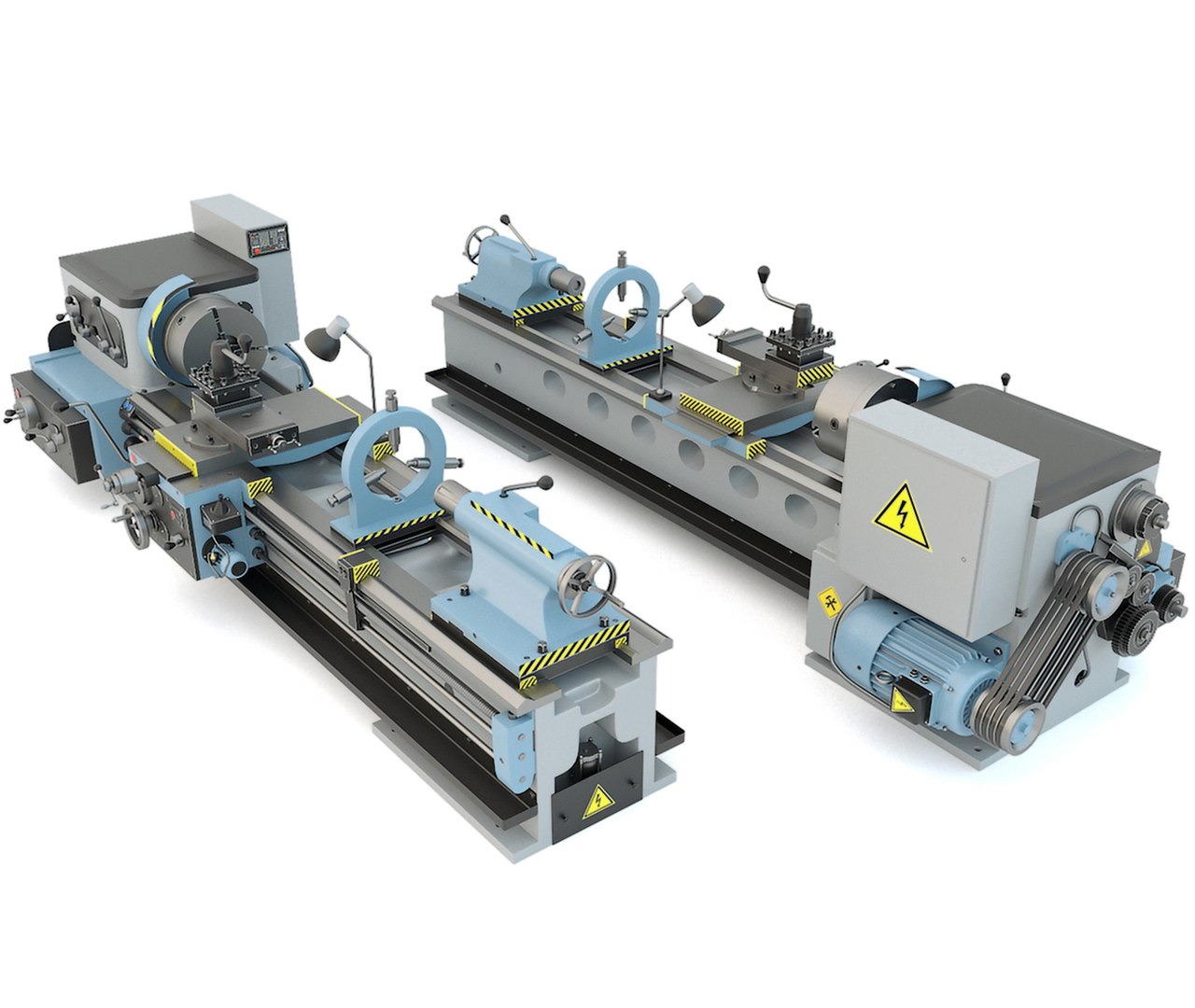 3D Model 1M63 Lathe Machine - Industrial Machine Tool - TurboSquid 1809411