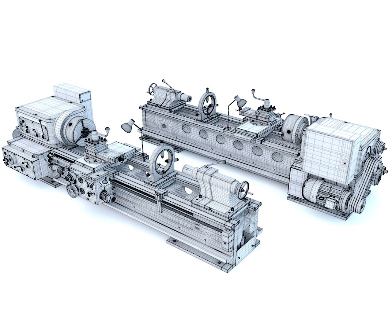 3D model 1M63 Lathe machine - Industrial machine tool - TurboSquid 1809411