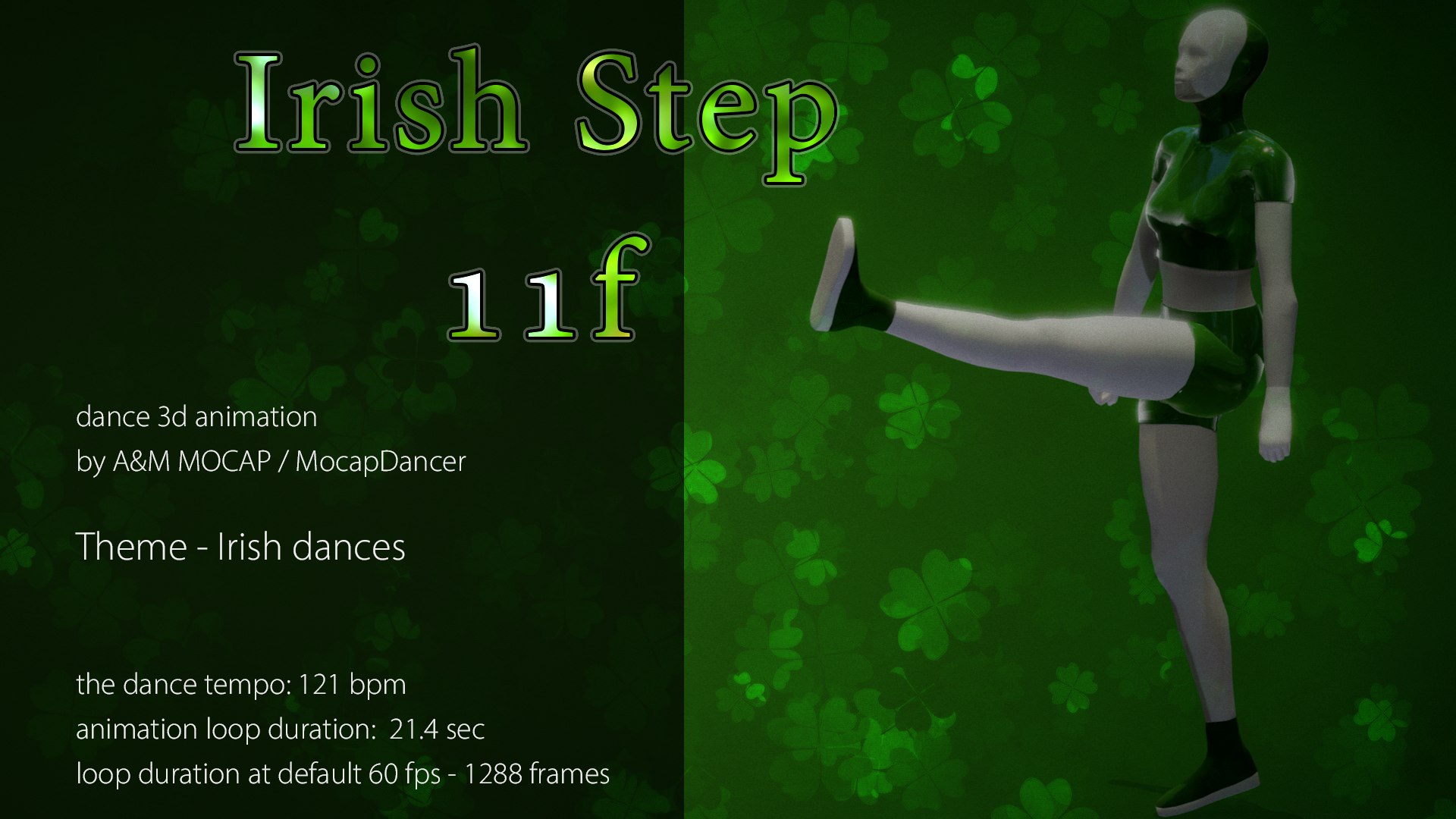 modelo 3d MD - Irish Step 11f - dance animation - 121 bpm - TurboSquid ...