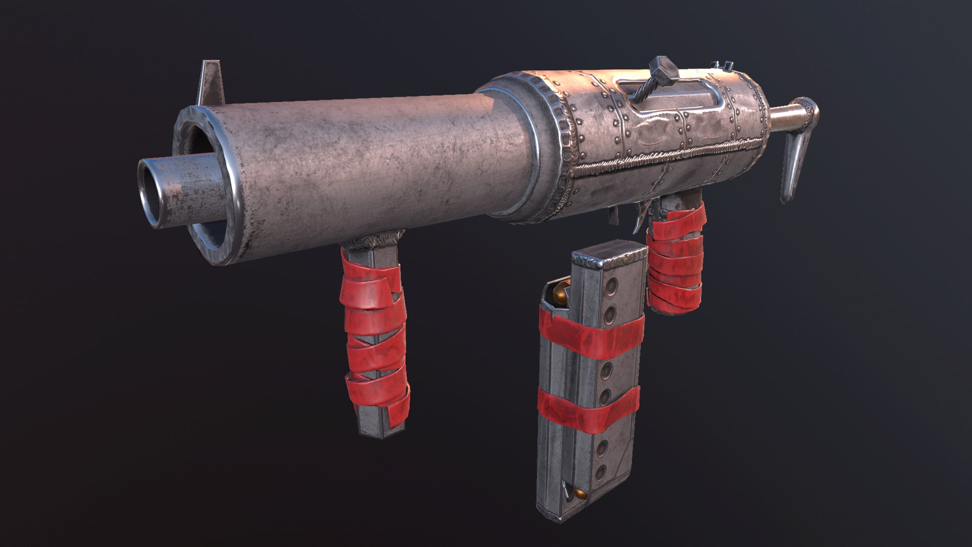 3D Model Hand Submachine Gun - TurboSquid 1410792