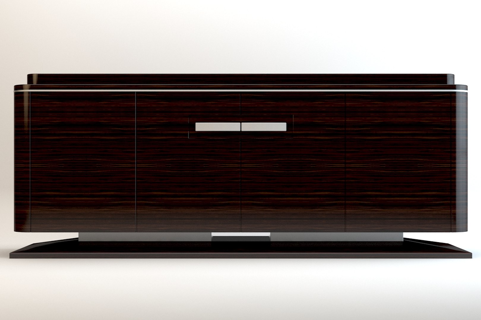 3d cabinet zebrano model