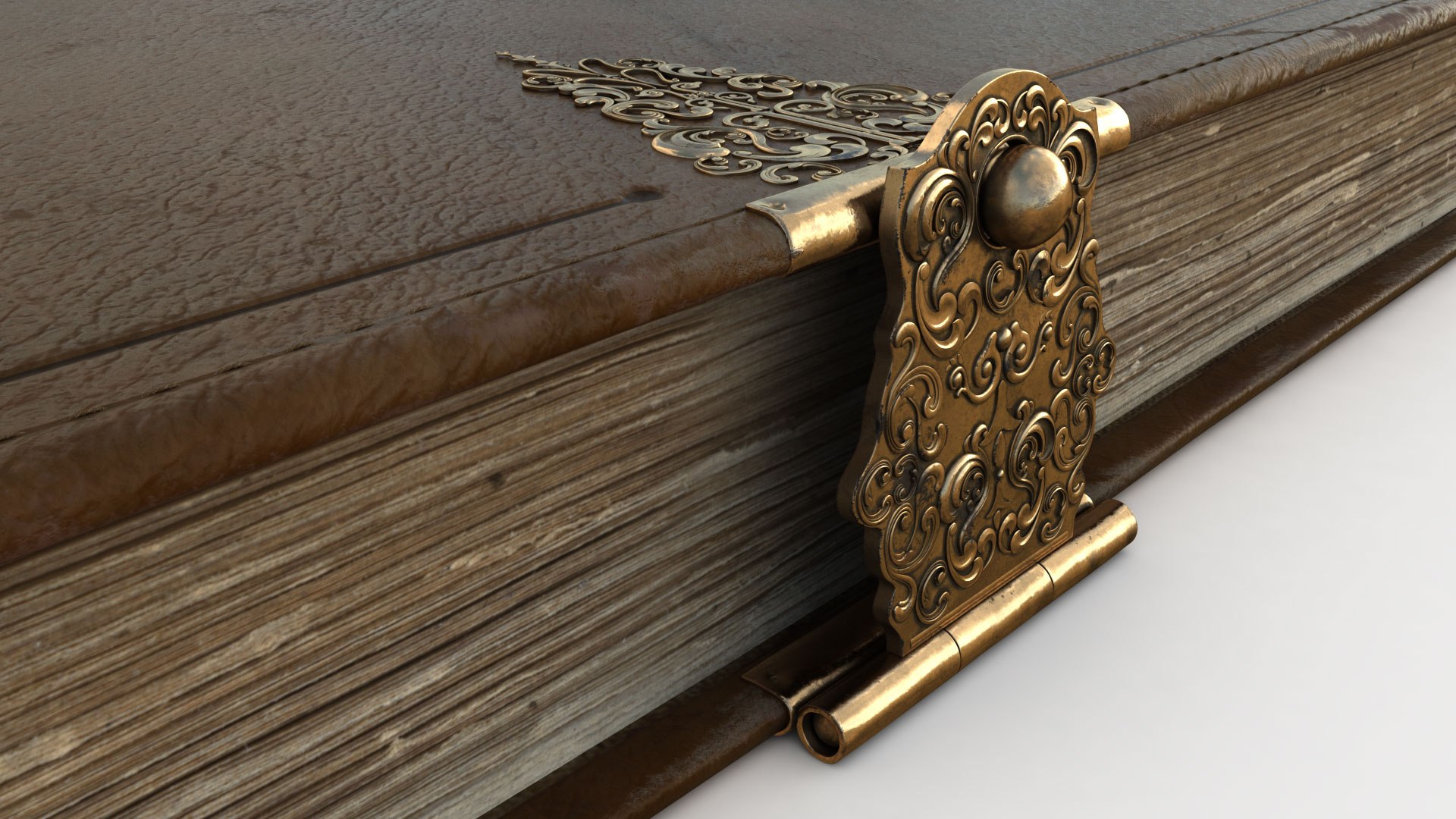 Old engraved book rigged 3D model - TurboSquid 1651093