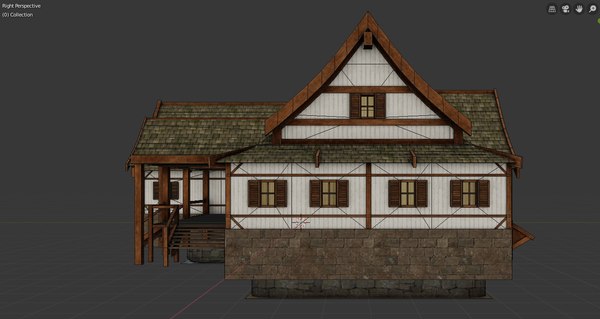 modèle 3D de Auberge médiévale - TurboSquid 1680235
