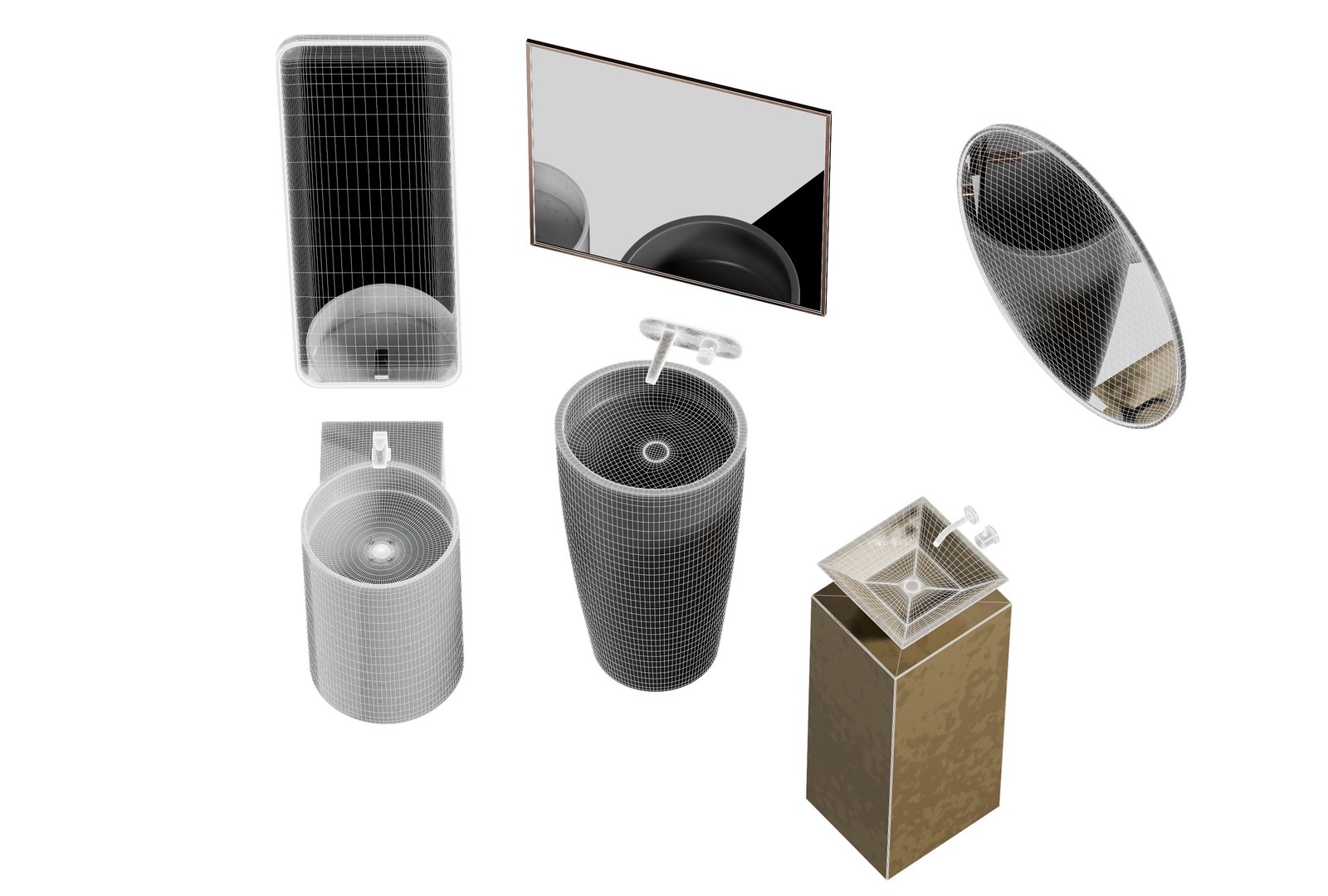 3D Model Realistic Bathroom Pack - TurboSquid 2384881