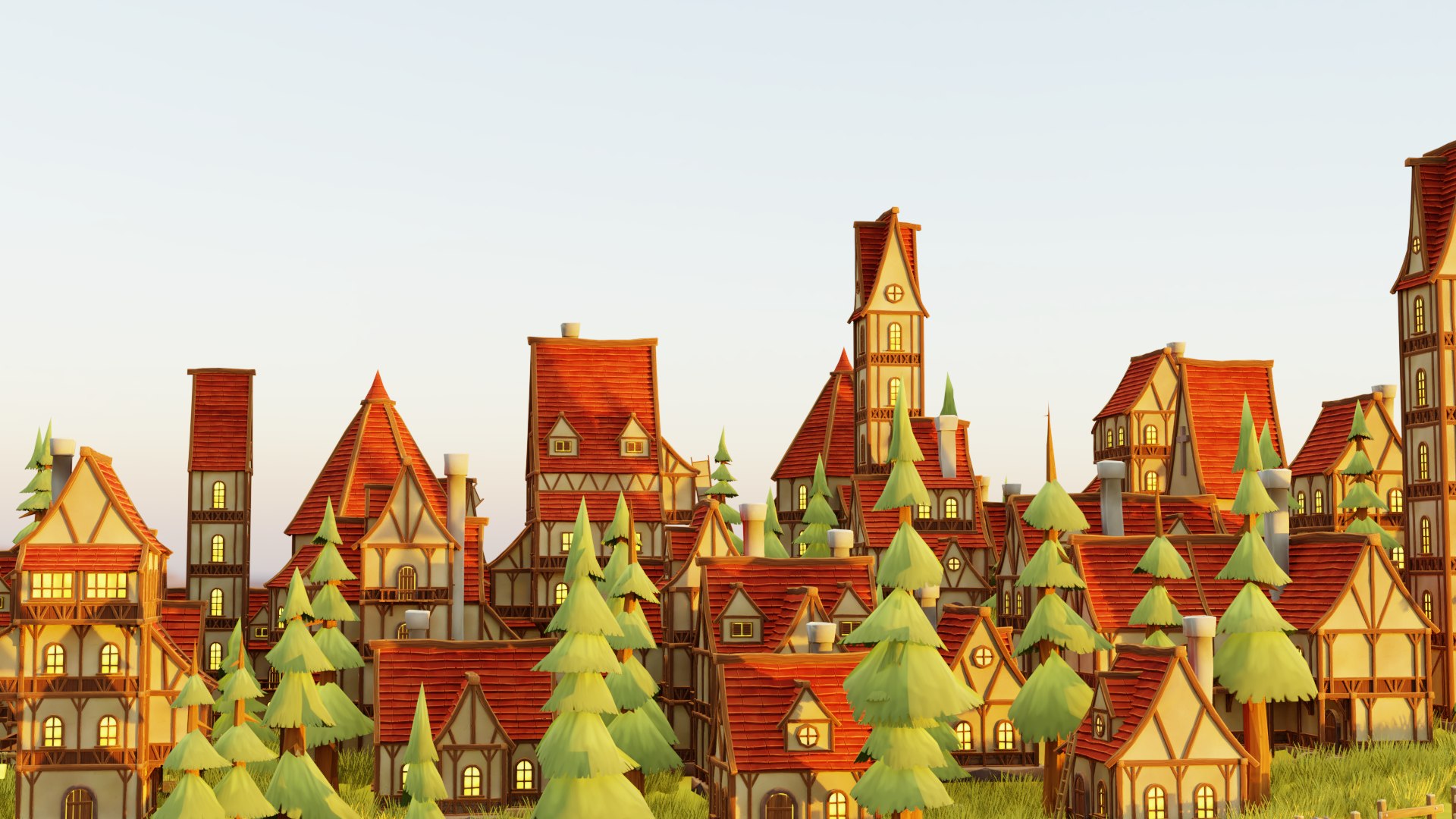 3D Build Fantasy Village Pack - TurboSquid 1651200
