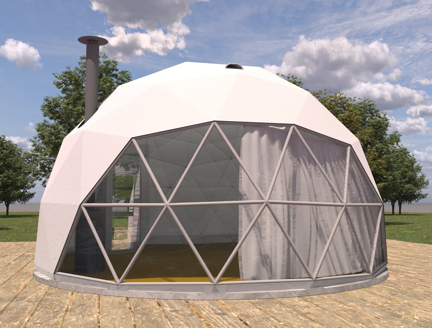 3D Glamping Dome Extreme - TurboSquid 2006227