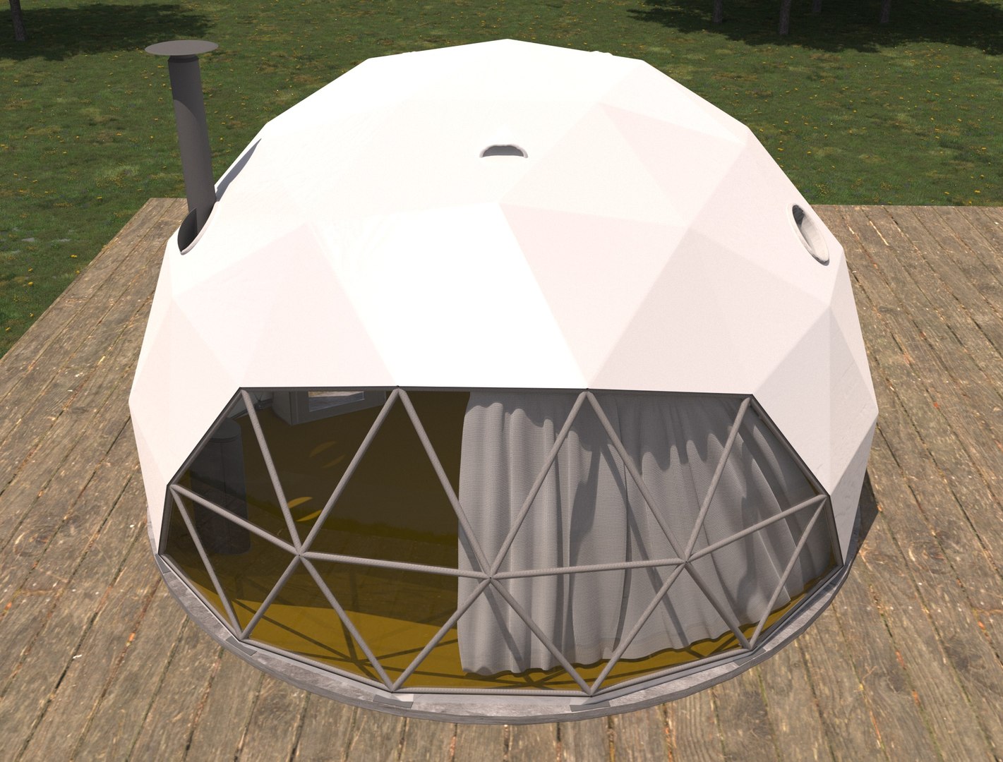 3D Glamping Dome Extreme - TurboSquid 2006227